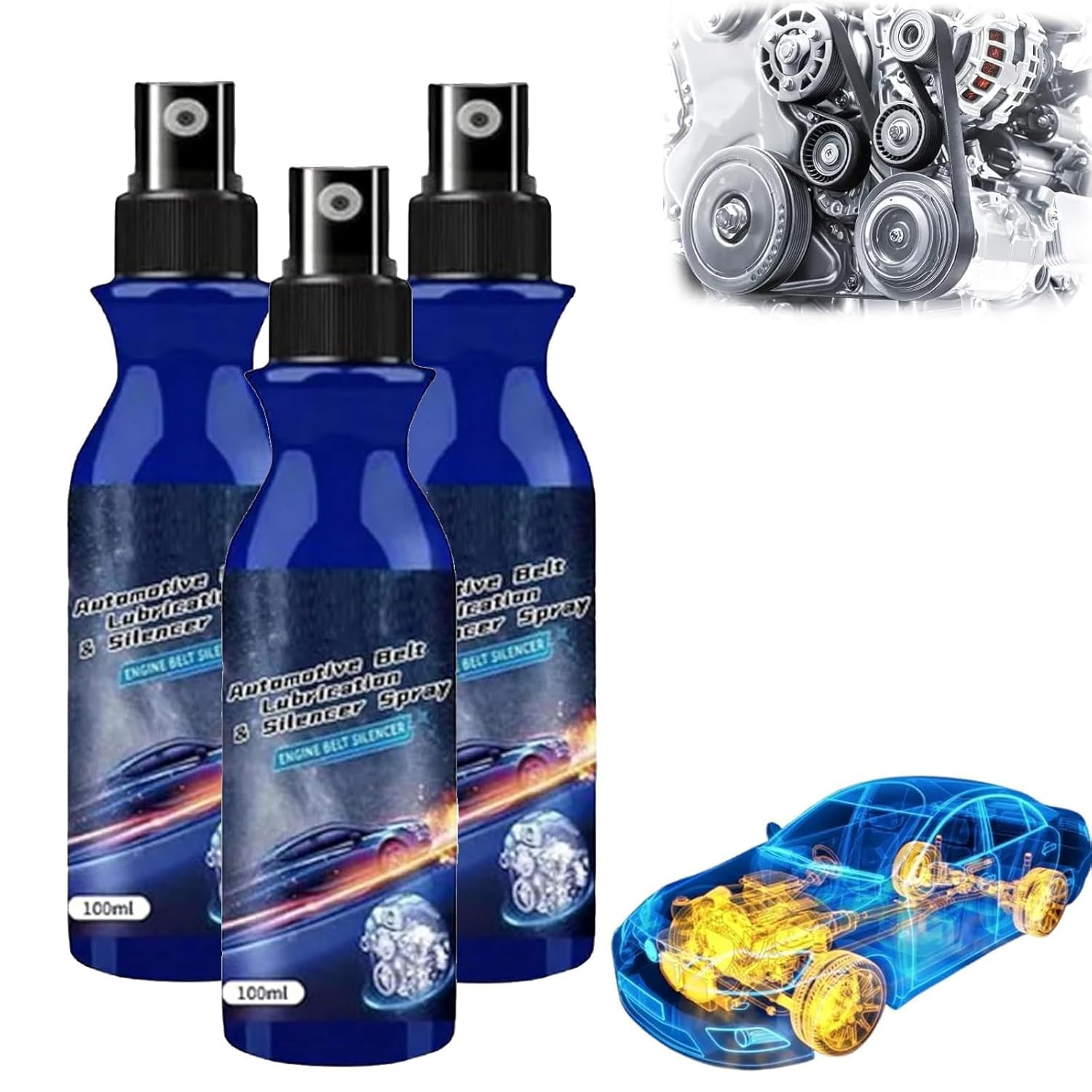 Automotive Belt Lubrication Silencer Spray, Belt Dressing Spray ...