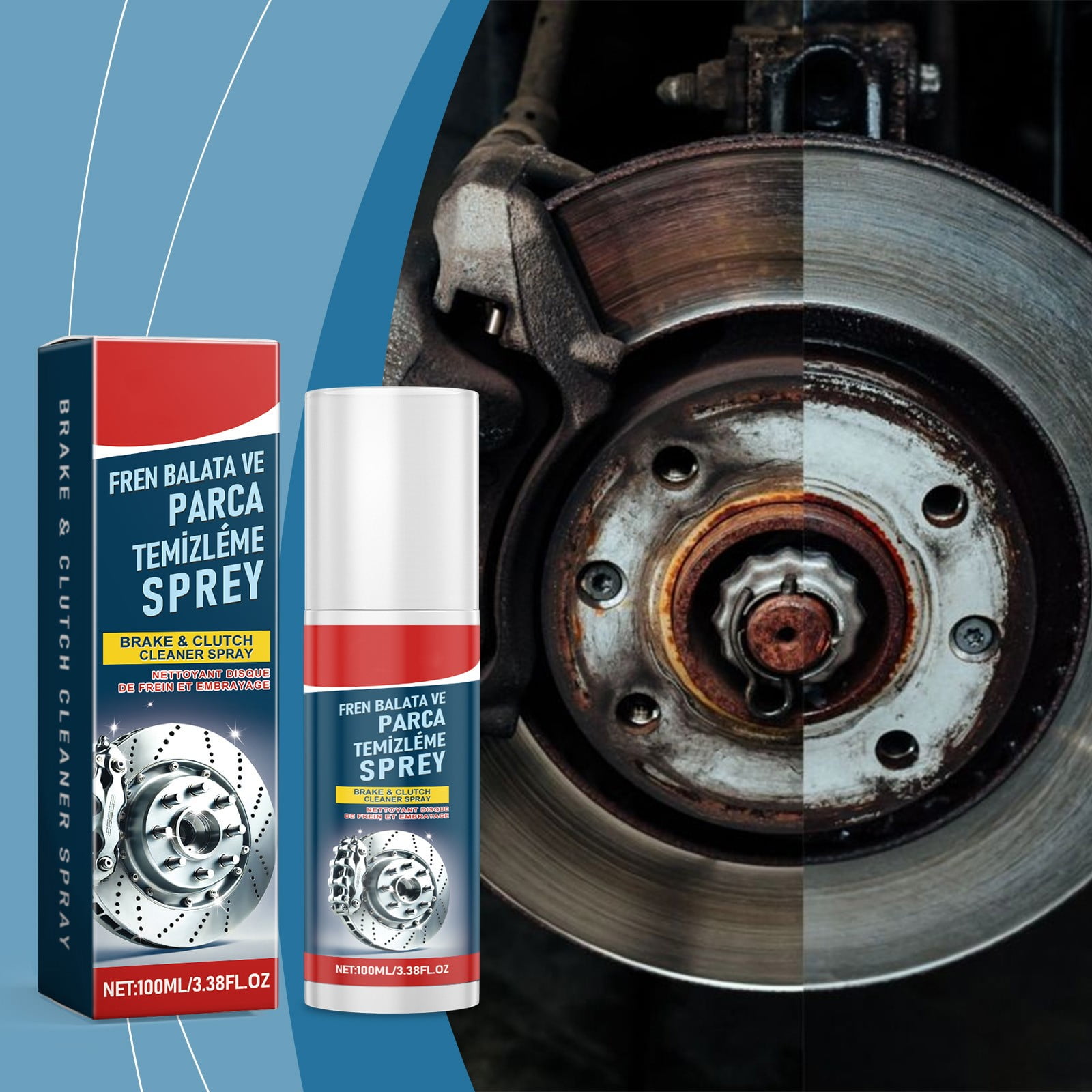 Automotive Brake Cleaner & Disc Wheel Degreaser Spray - Residue-Free ...