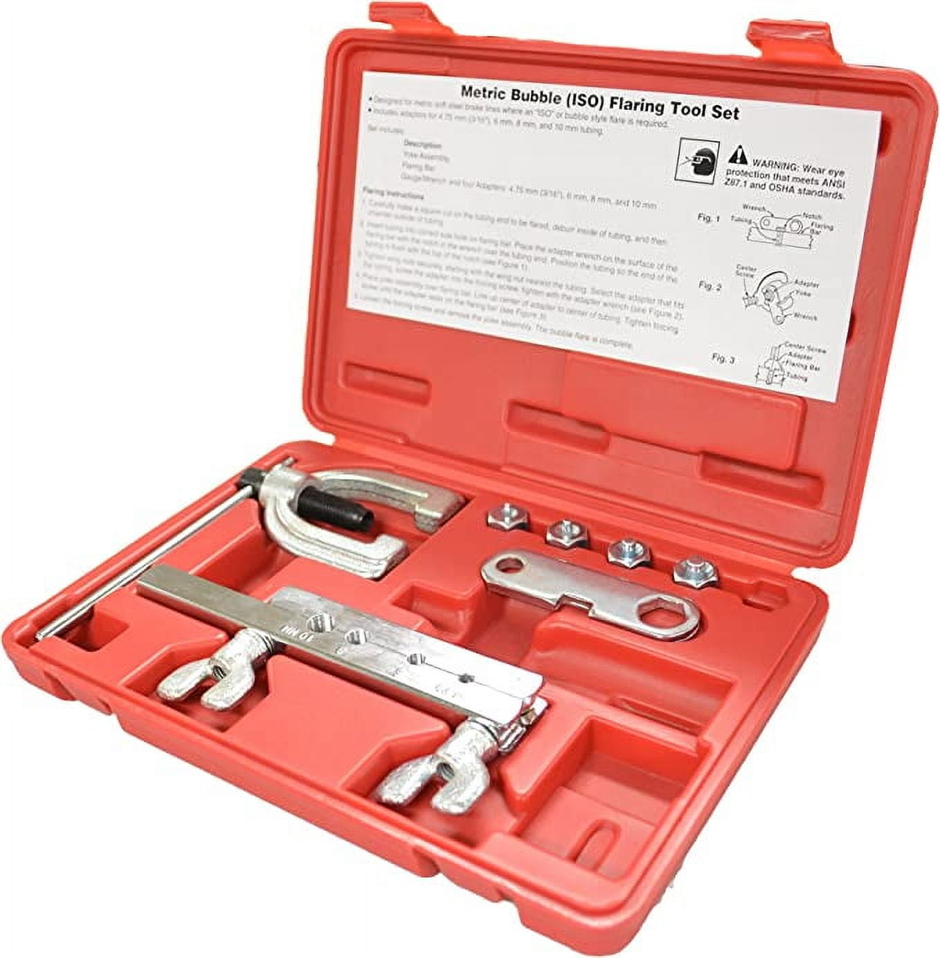 Automotive Brake Line Flaring Tool Set (ISO or Bubble Style) - Walmart.com