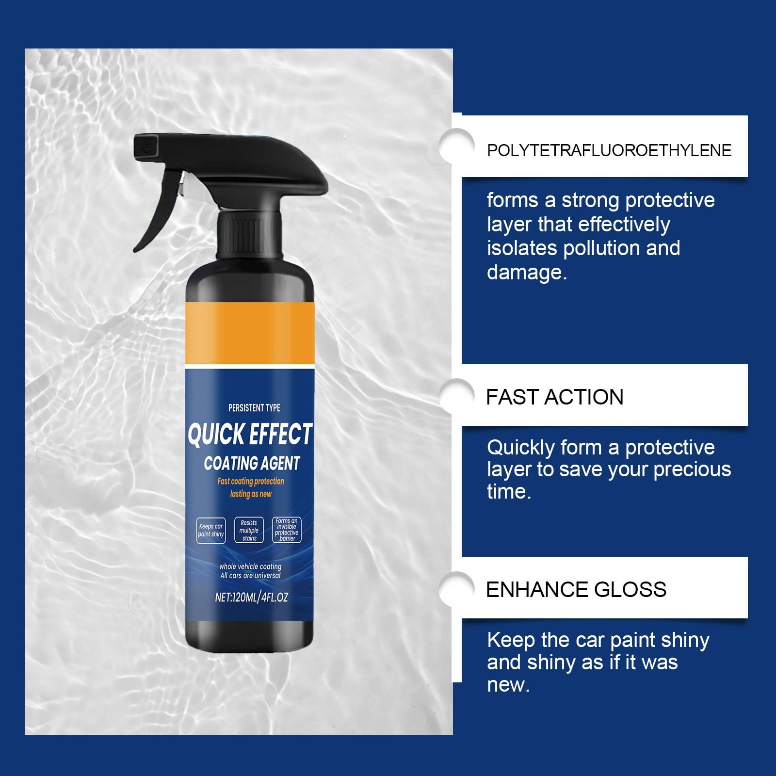 Automotive Car Paint Coating Agent, Crystal Plating Mirror Gloss ...