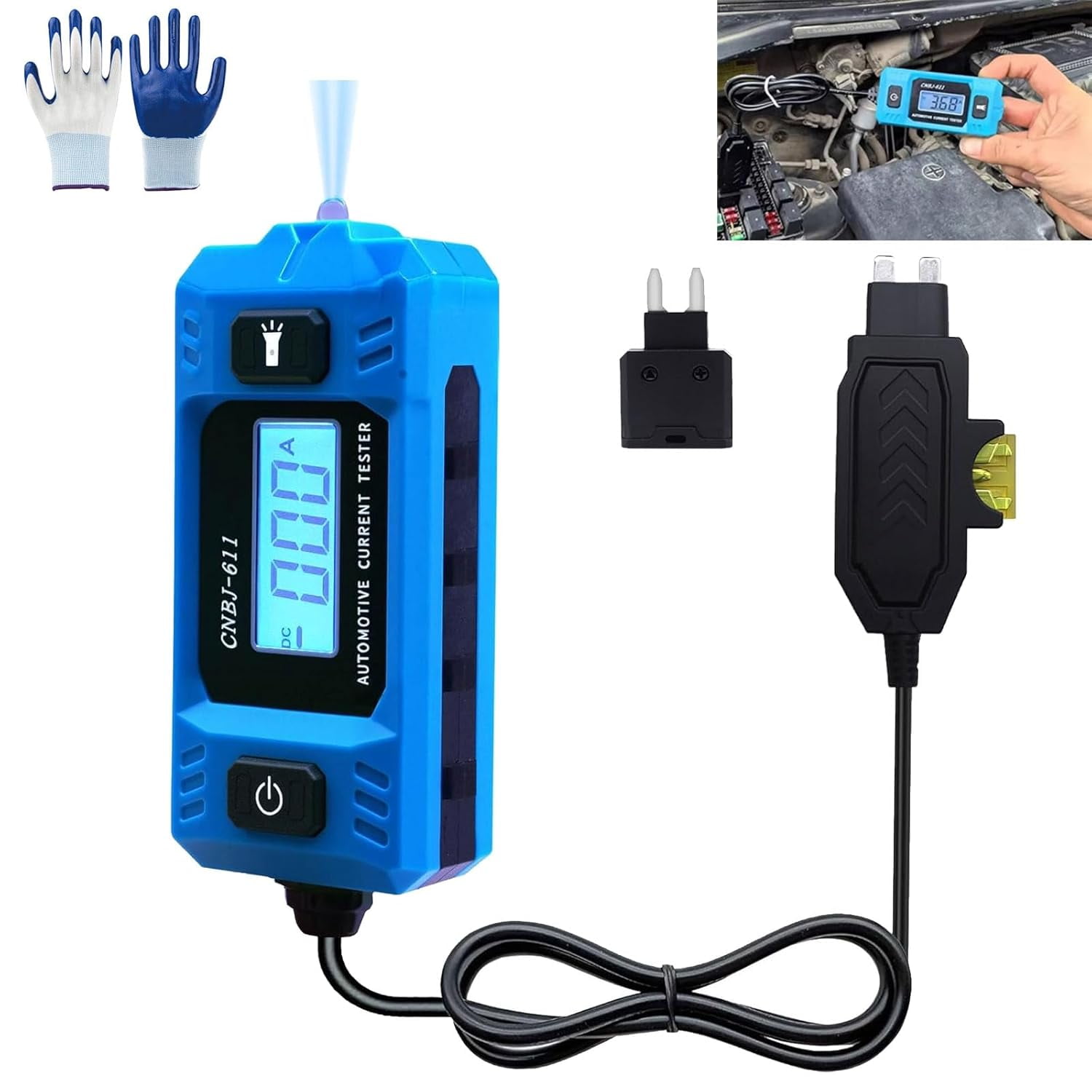 Automotive Circuit Fault Probe Tester, Blade Fuse Tester with LED ...