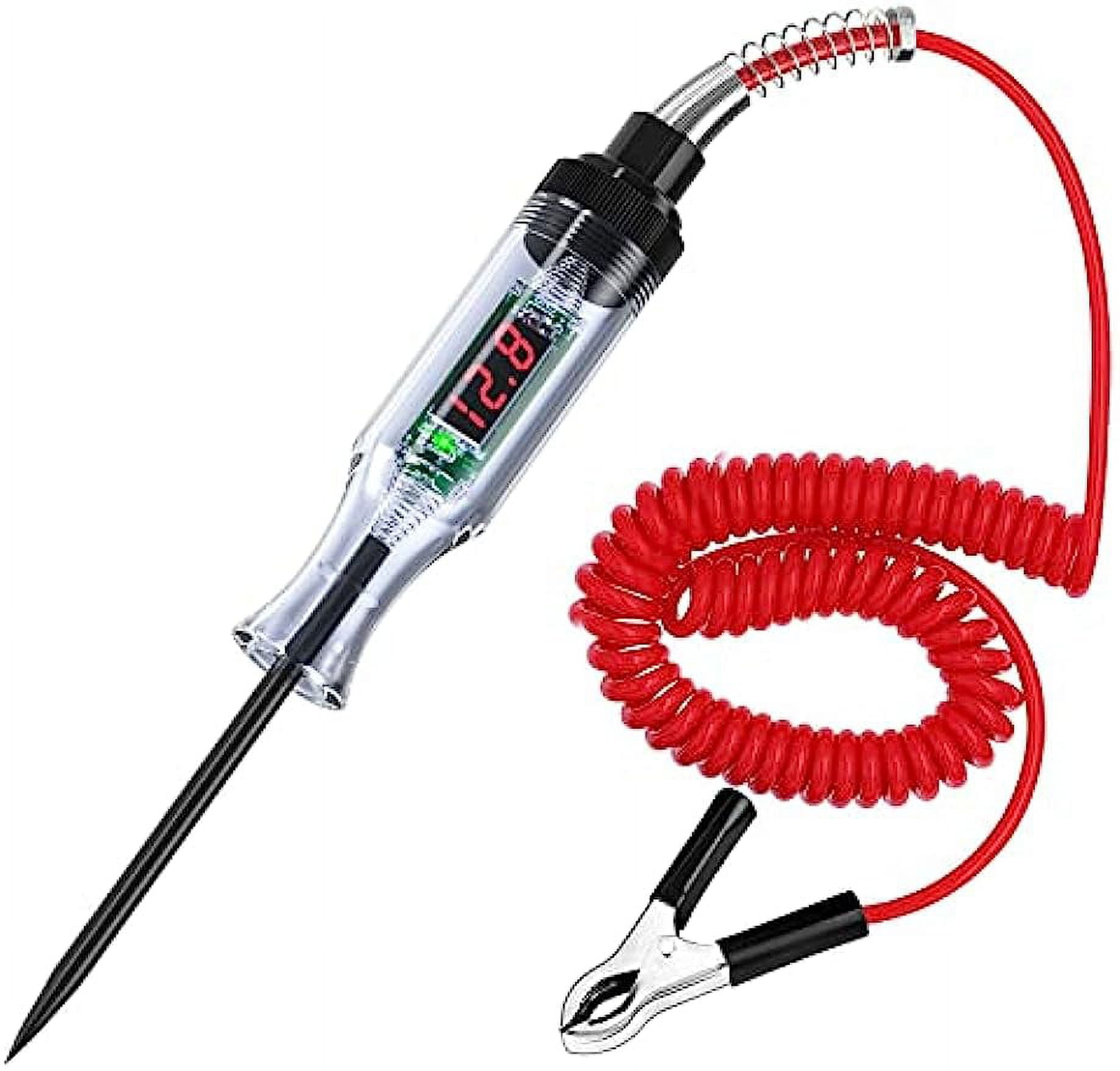 Automotive Circuit Tester, DC 6V-24V Digital LED Test Light with ...