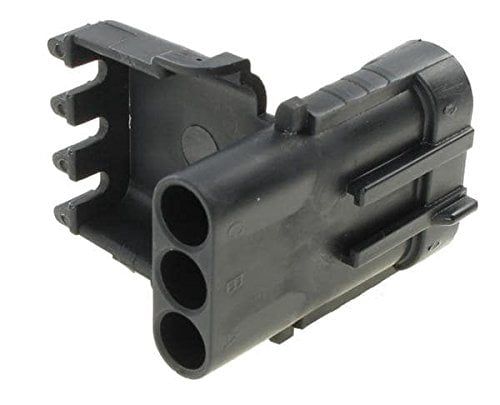 Automotive Connectors 3P MALE BLK 20 AMP WEATHER PACK SHROUD (1 piece ...