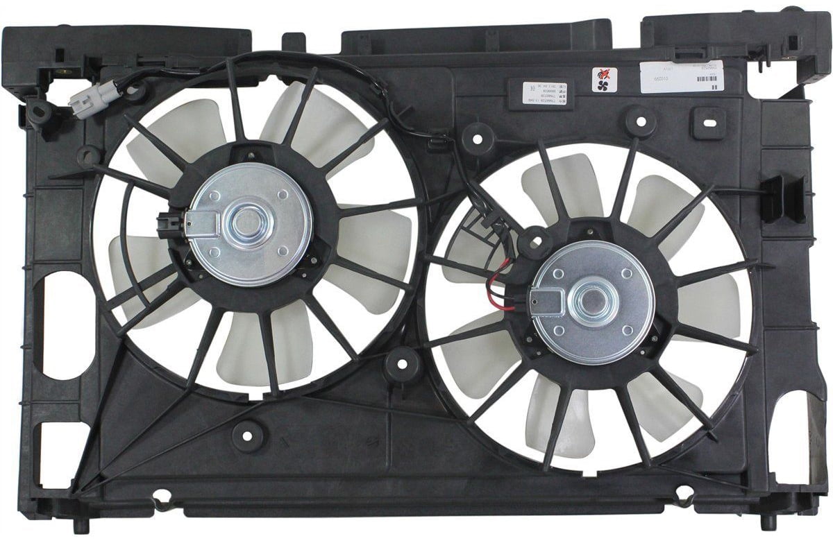 Automotive Cooling Dual Radiator and Condenser Fan Assembly For Toyota ...