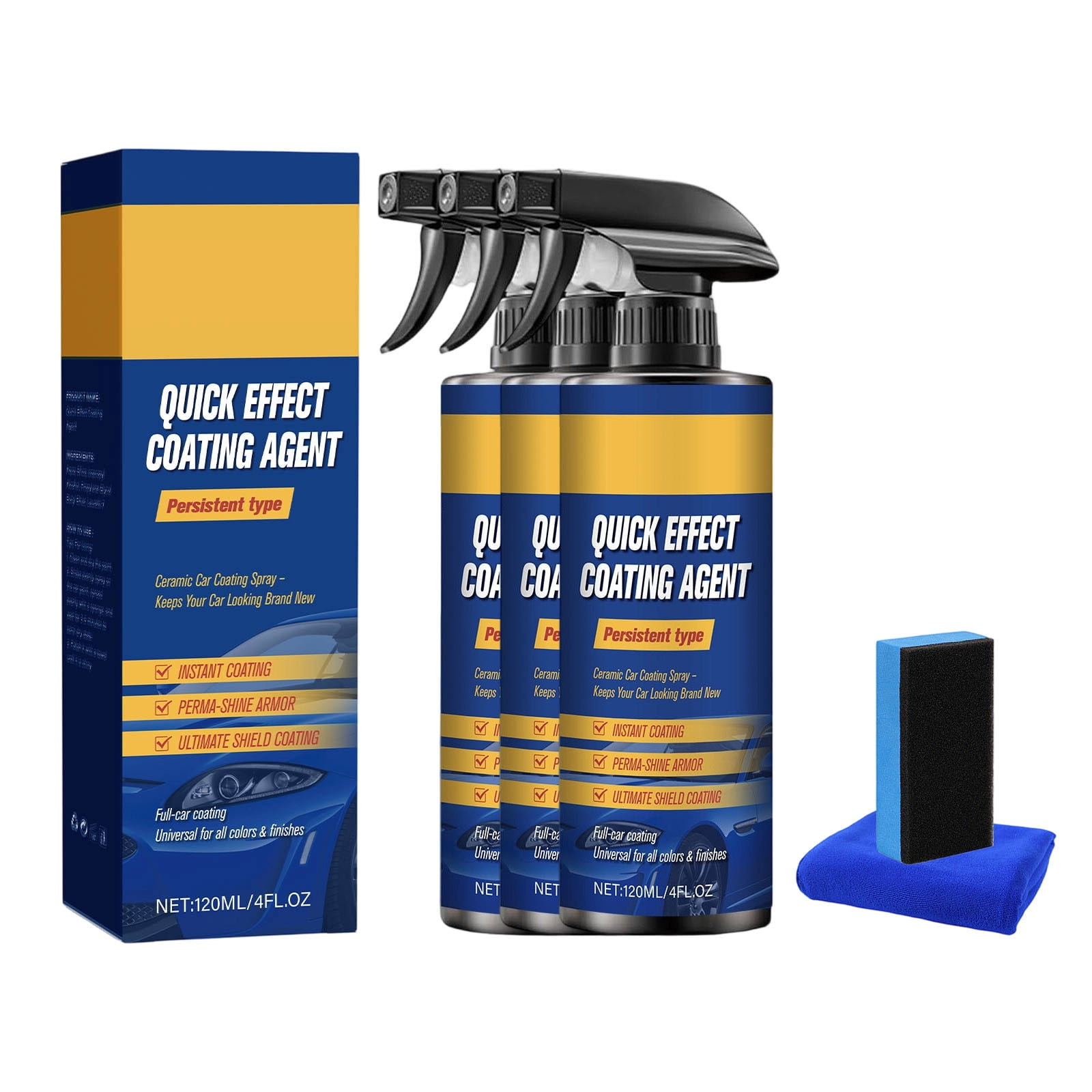 Automotive Crystal Plating Agent, Car Paint Waxing & Sealing Spray ...