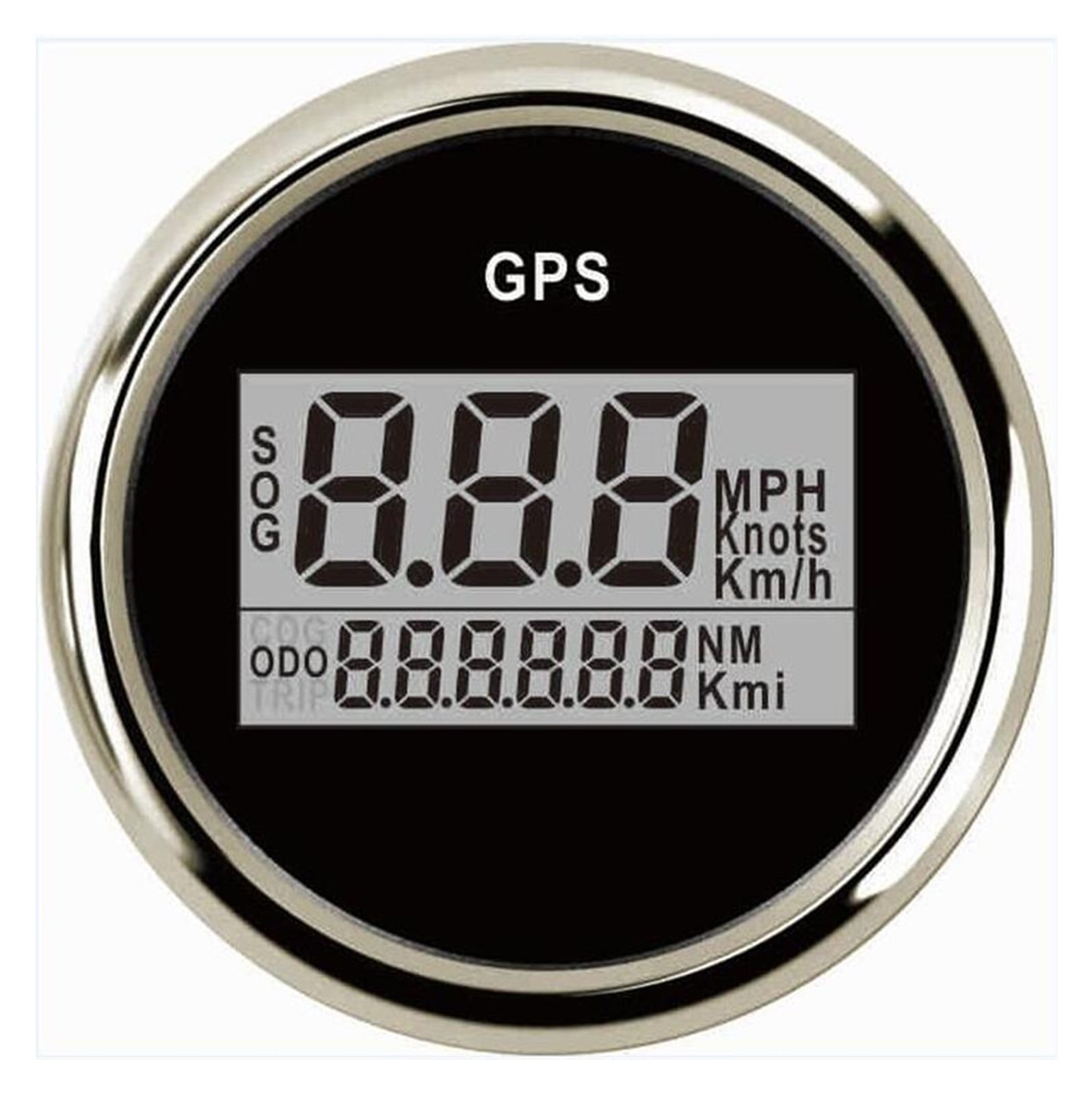 Automotive Digital GPS Speedometers 0-999Km/H Mph Knots Odometers Boat ...