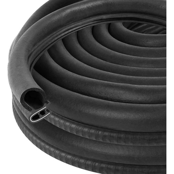 Automotive Door Weather Stripping 40Ft Door Rubber Edge Trim Seal Strip ...
