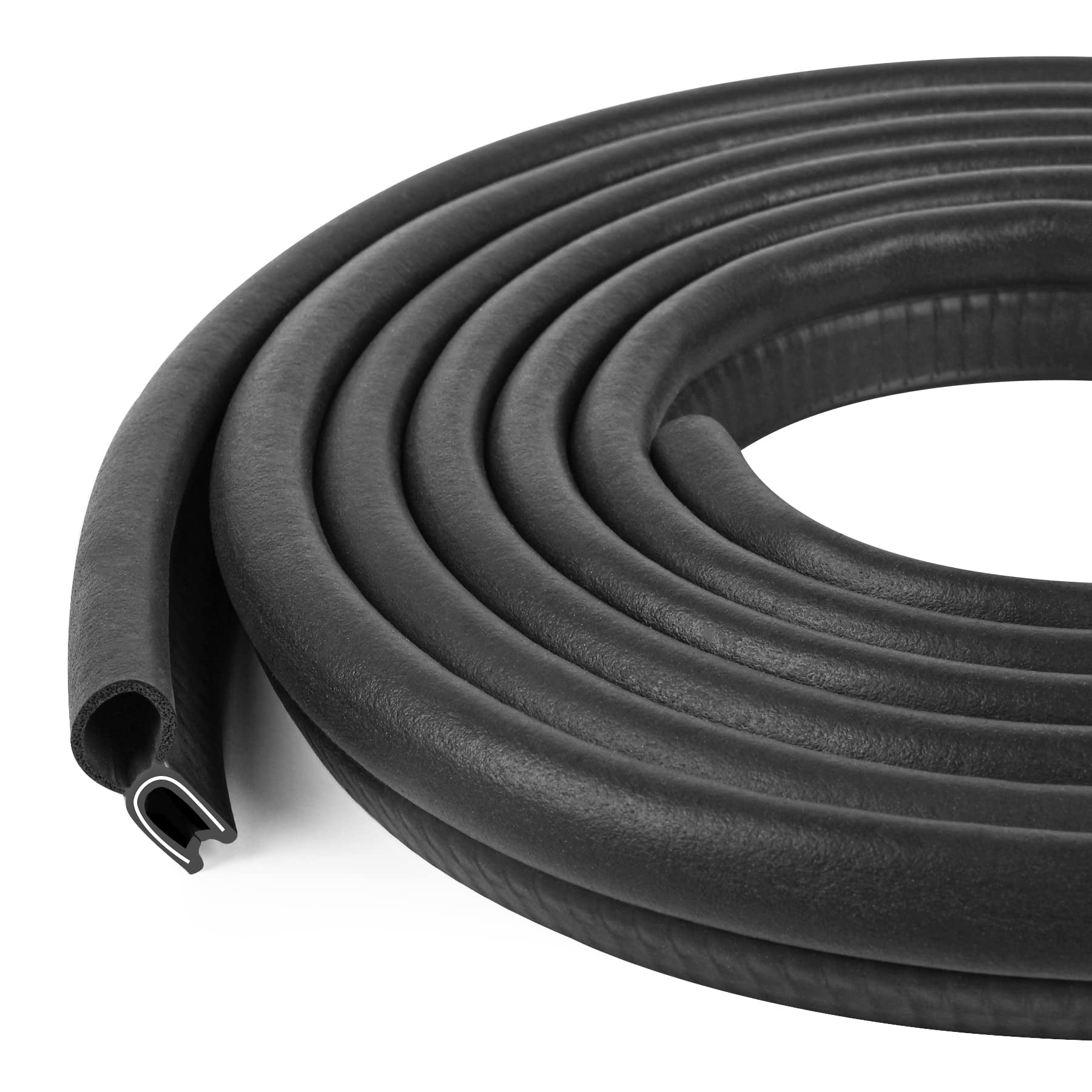 Automotive Door Weather Stripping RRF12 12Ft Car Door Rubber Edge Trim ...
