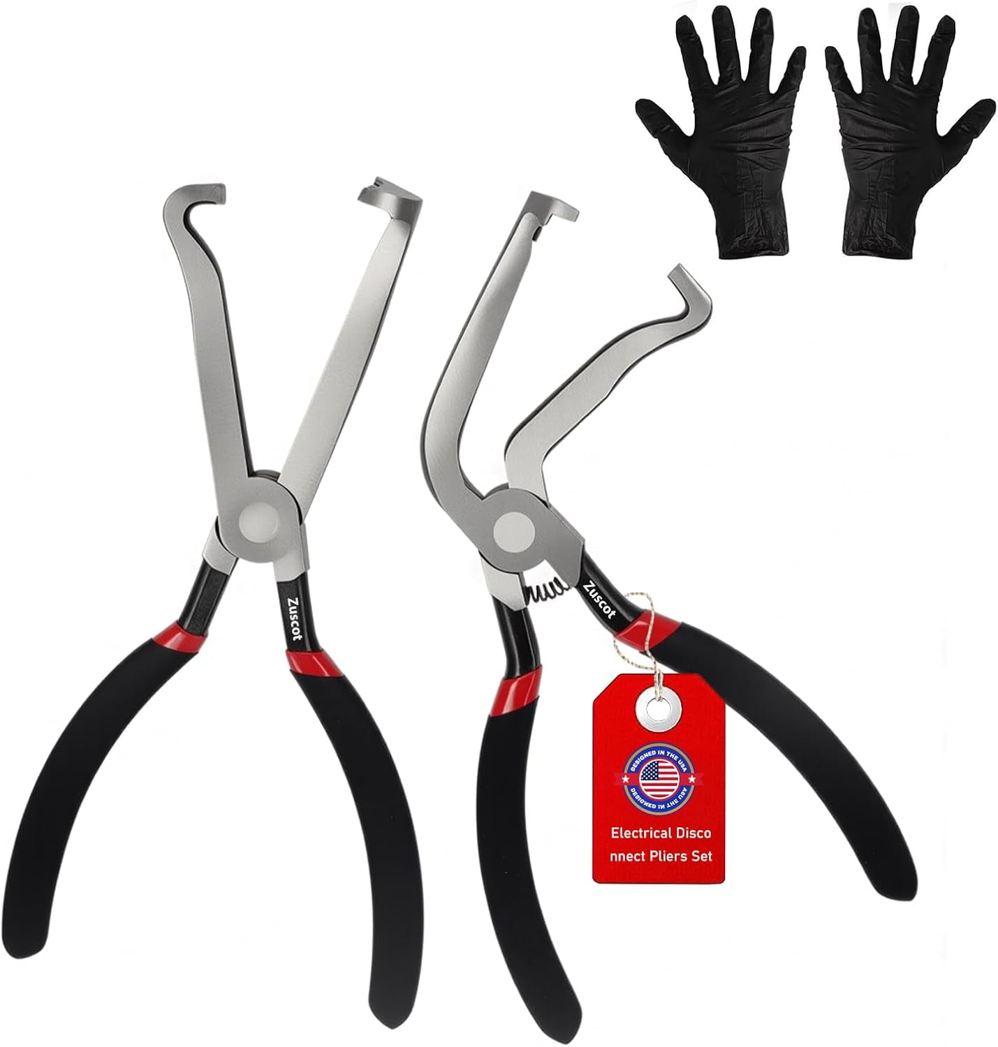 Automotive Electrical Disconnect Pliers Set - 2PCs (Straight + 60° Bend ...