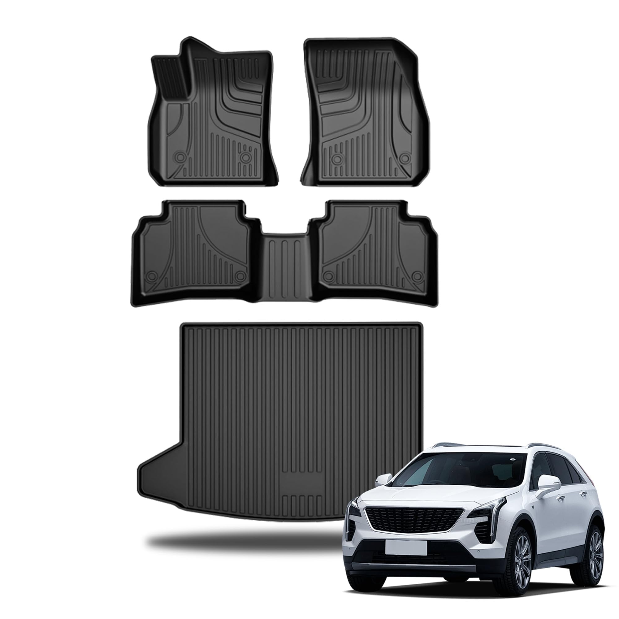 Automotive Floor Mats & Cargo Liners Trunk Set Compatible with 2019 ...