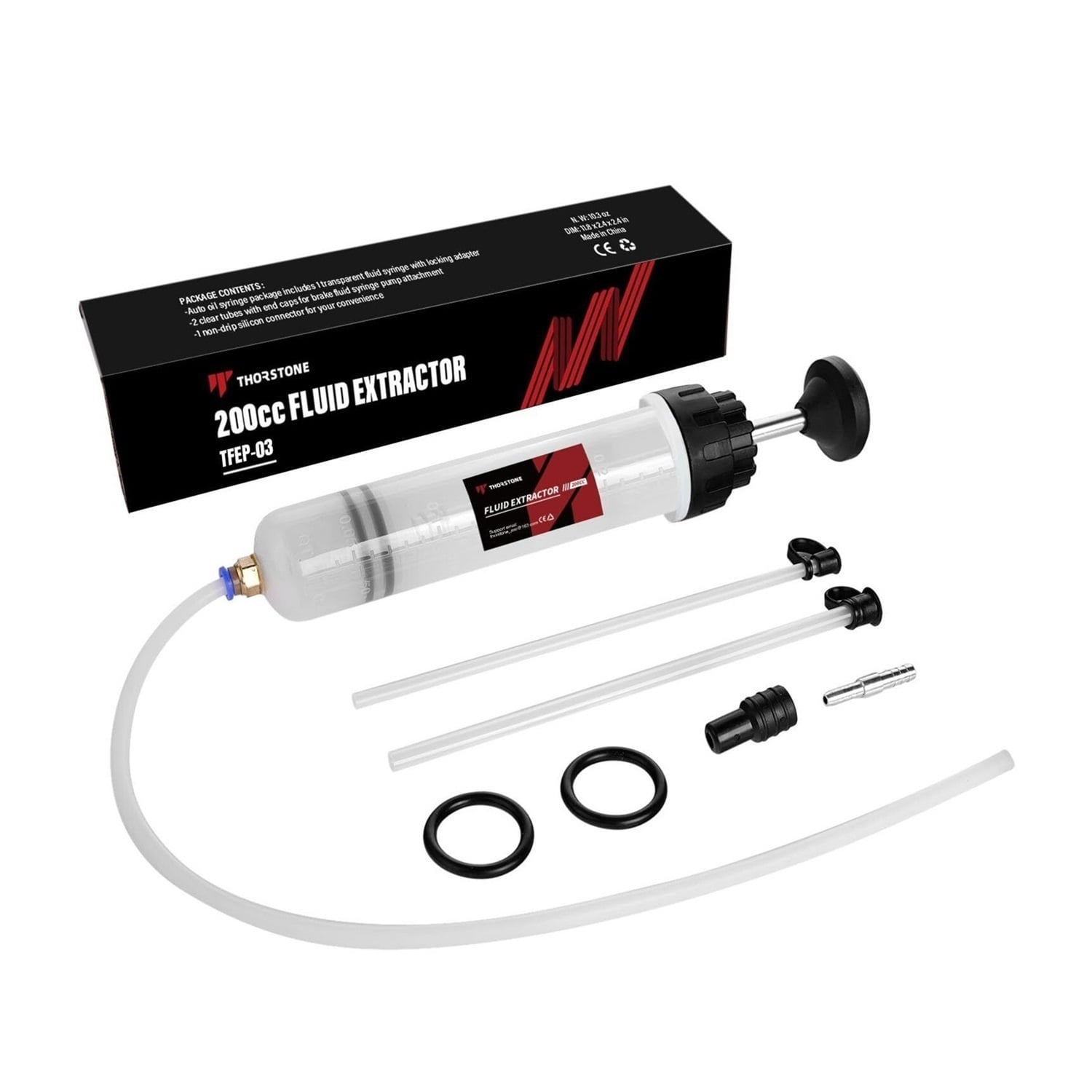 Automotive Fluid Extractor Pump with Long Rubber Hose, Oil Change ...