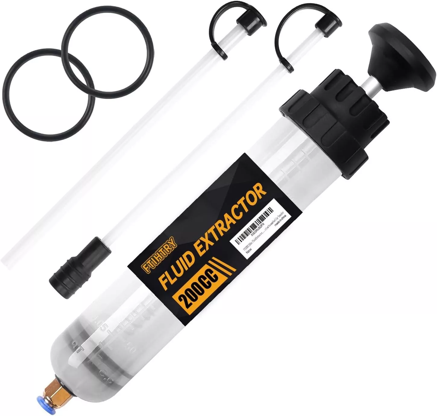 Automotive Fluid Extractor Pump Oil Change Syringe With Hose Manual ...