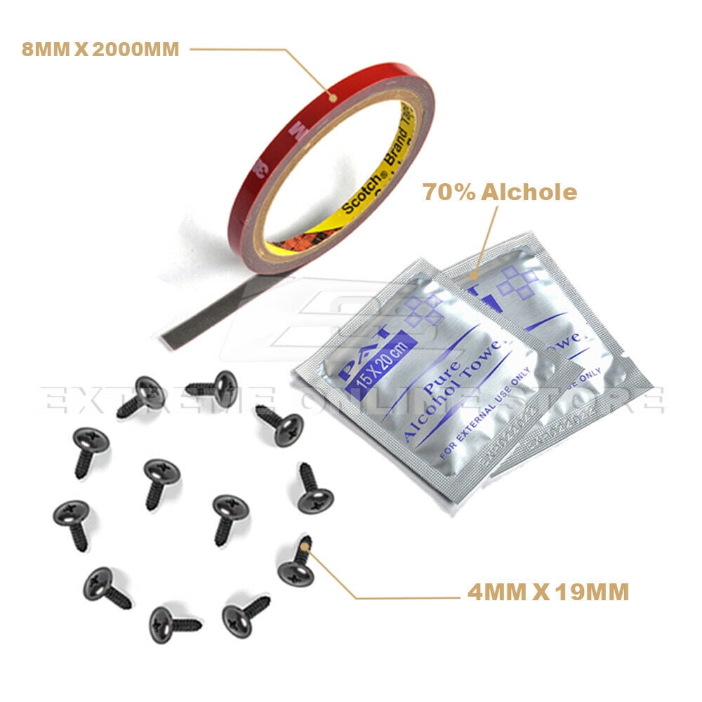 Automotive Front/Rear Lip Splitter & Diffuser Installation Kit 3M ...