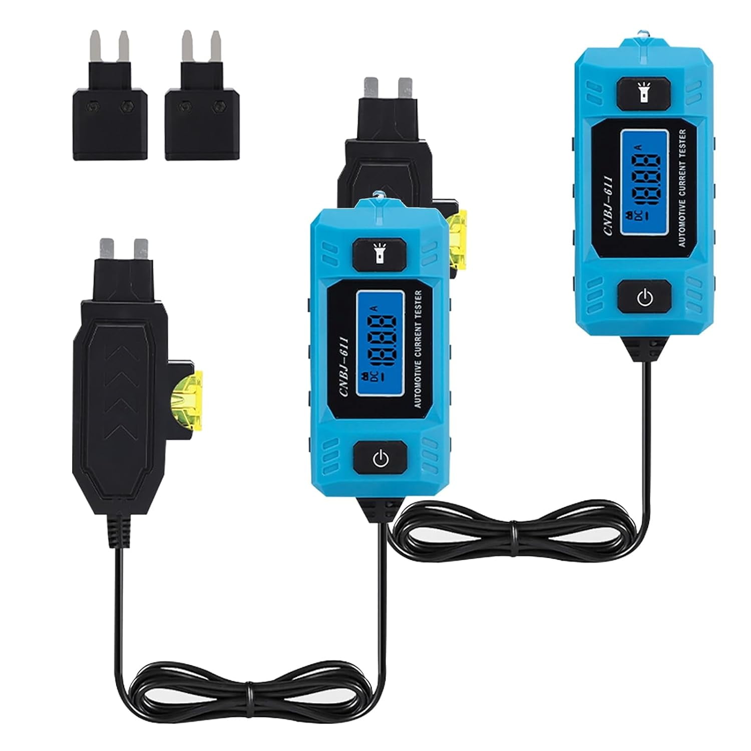 Automotive Fuse Circuit Tester, 20A/48V Current Tester with Backlit LCD ...