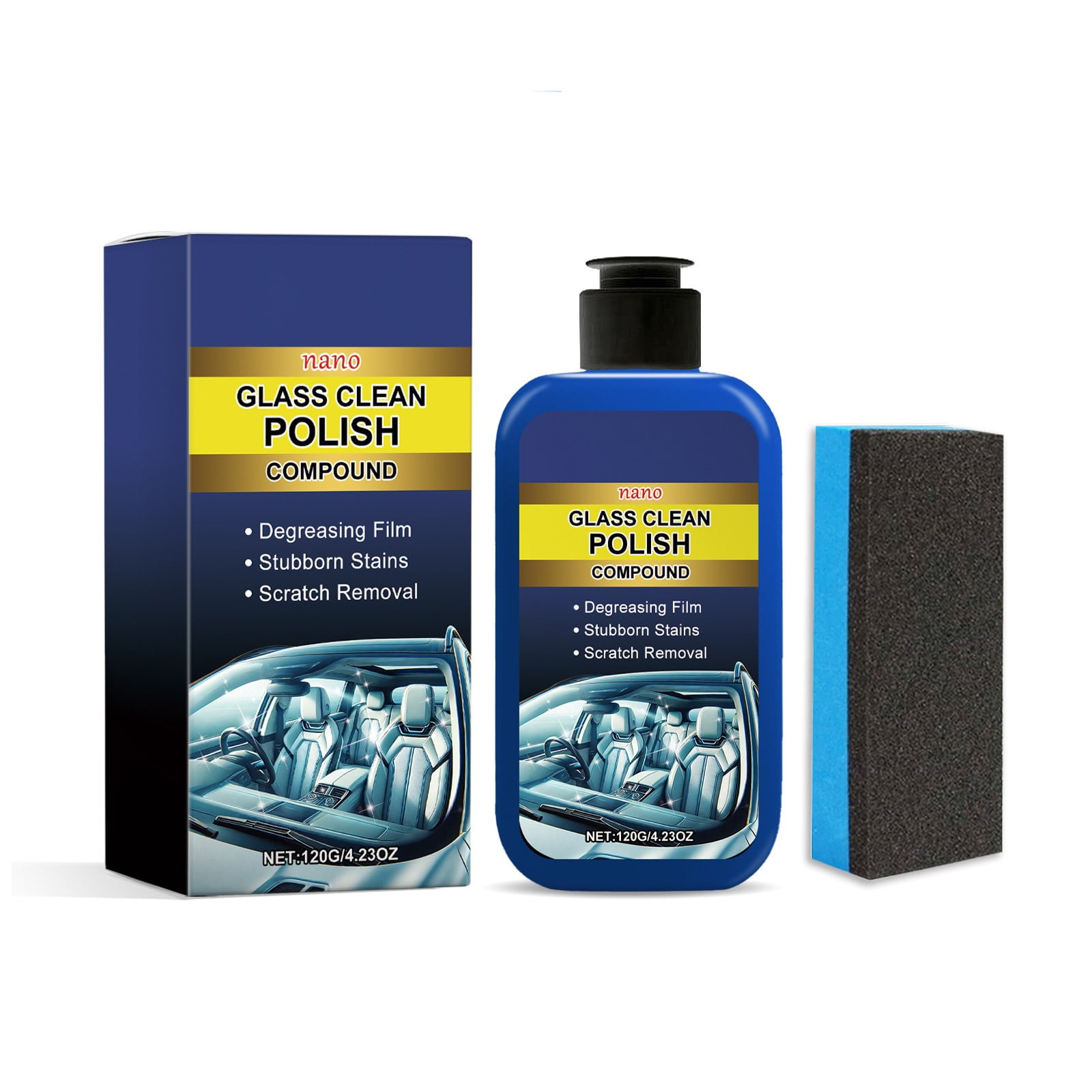Automotive Glass Film Cleaner & Coating Removal Paste | Restores Clear ...
