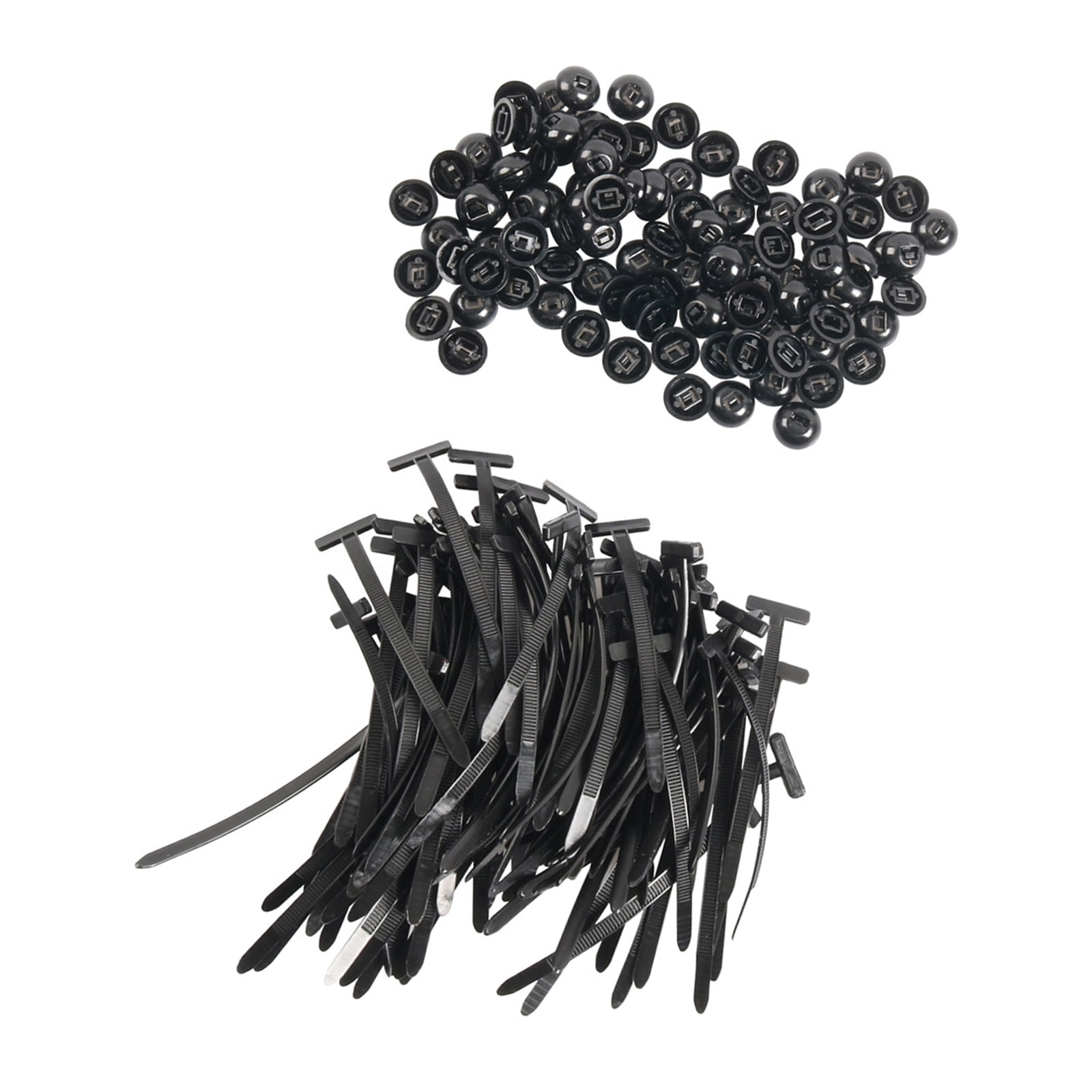 Automotive Grade Nylon Tie Wraps Straps Featuring Snapping On Clips for ...