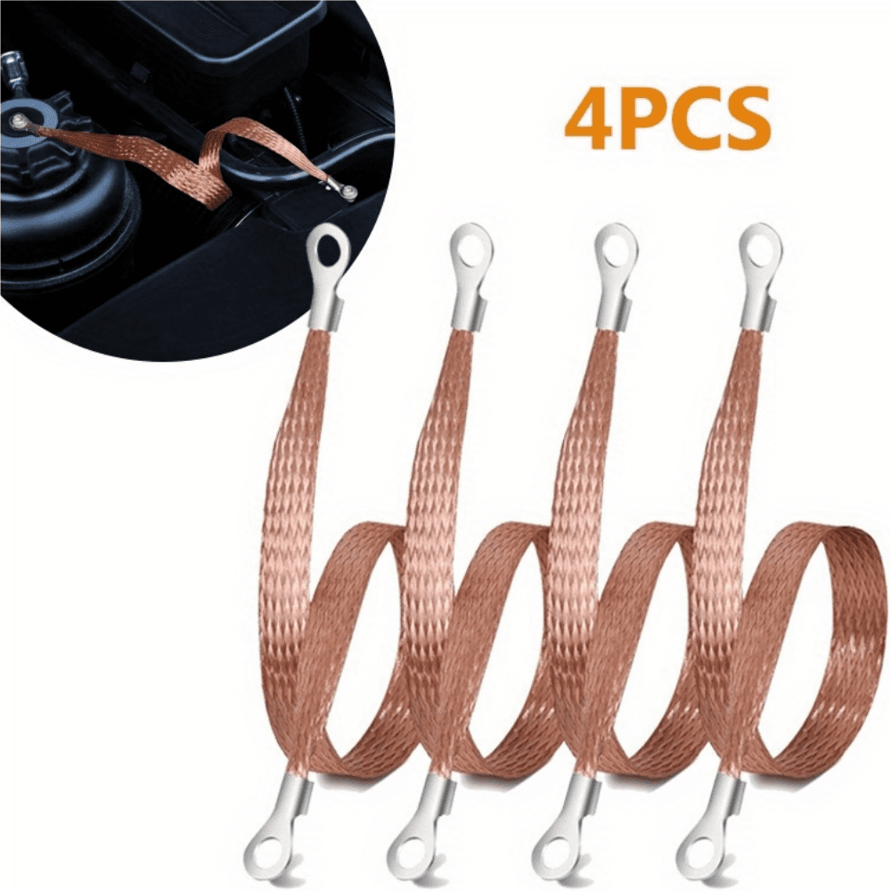 Automotive Ground Strap, Grounding Cable Straps with Ring Terminals ...