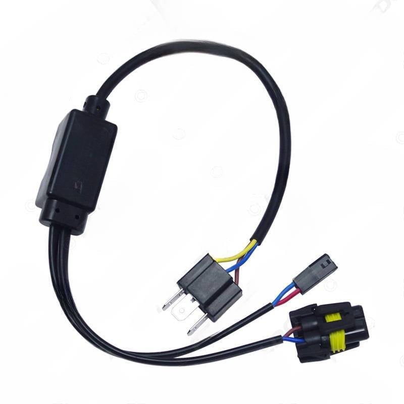 Automotive H4/9003/HB2 Retractable Xenon Bulb Simplified Wiring Harness ...