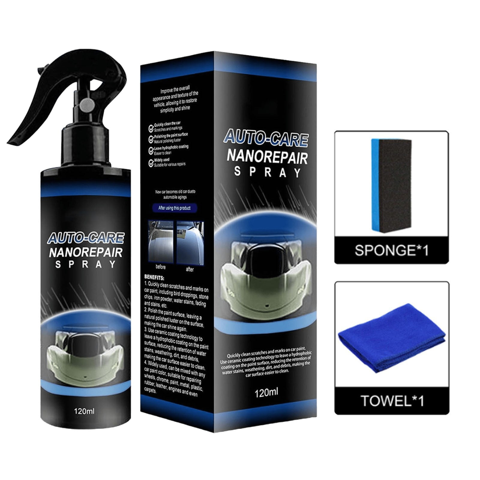 Automotive Headlamp Restoration Fluid, Car Headlight Restore and ...