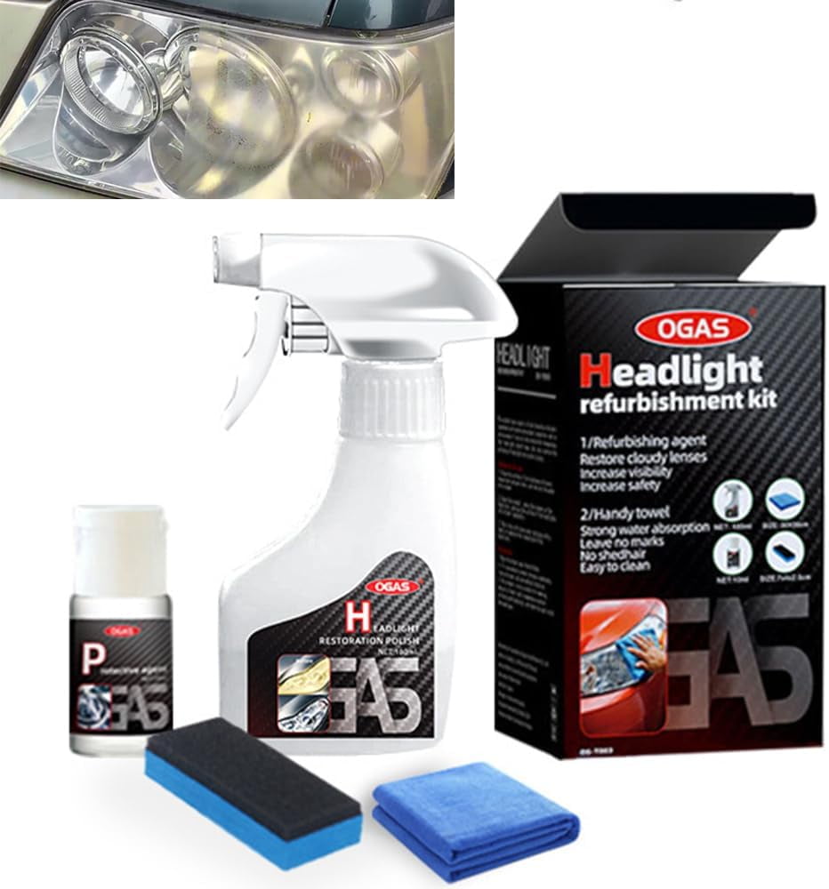 Automotive Headlamp Restoration Fluid Oxidized, Headlight Refurbishment ...