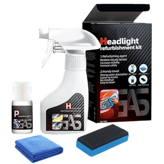Automotive Headlight Restoration Kit for Oxidized and Yellowed ...