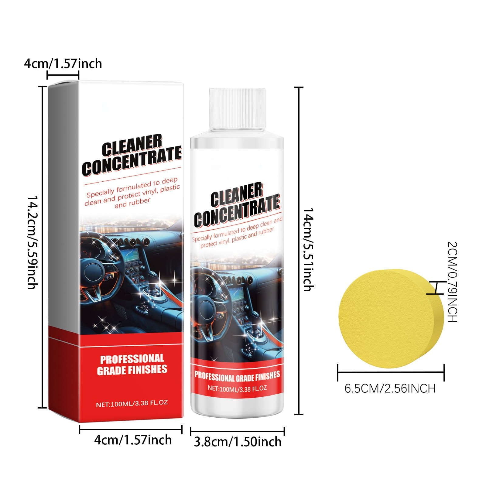 Automotive Interior Plastic Restorer, Stain Removal and Gloss Enhancer ...