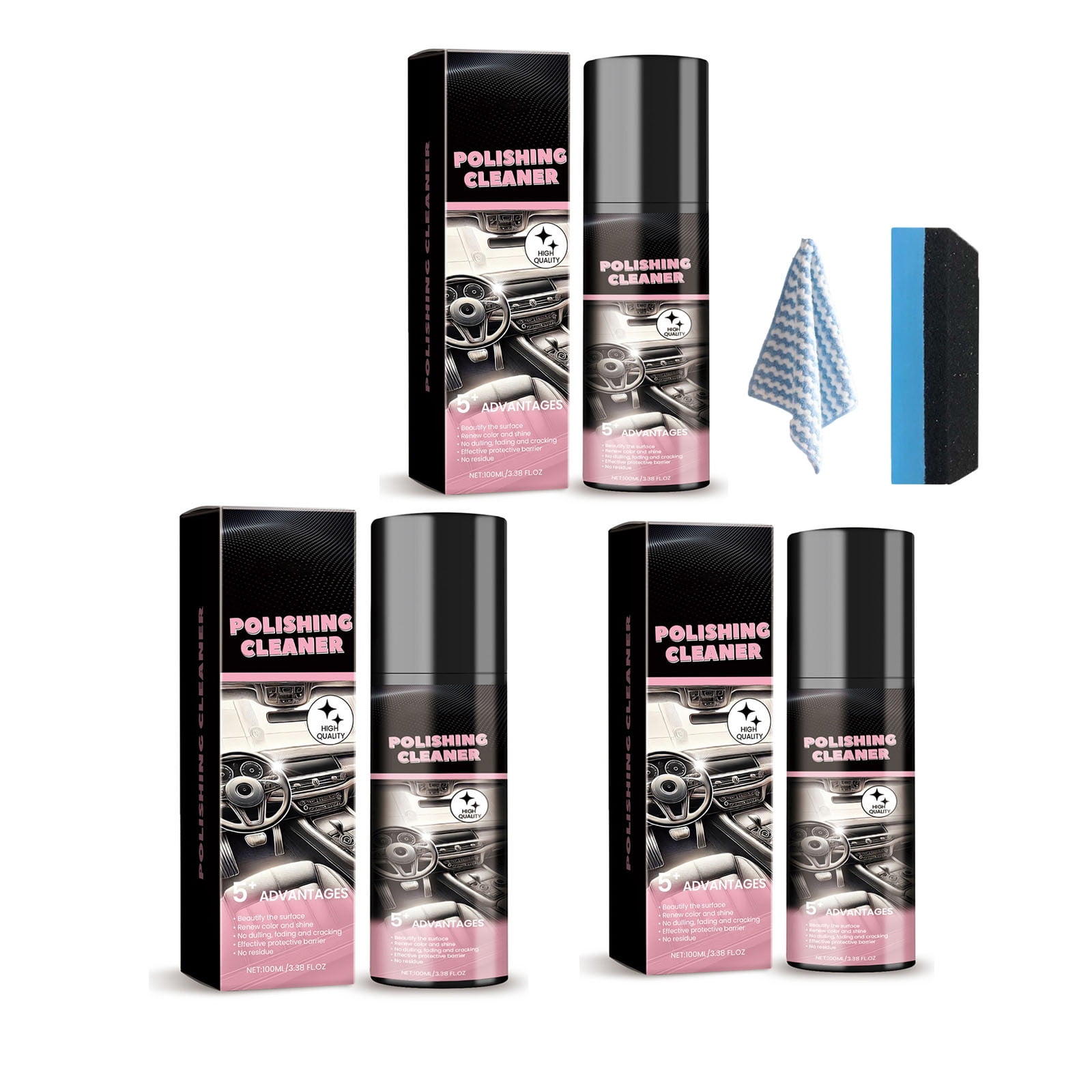 Automotive Interior Polishing Agent, Car Interior Cleaner ...