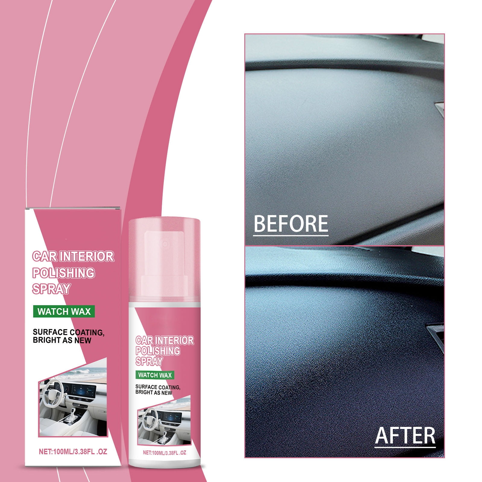 Automotive Interior Polishing Agent, Leather Care Refurbishment for Car ...