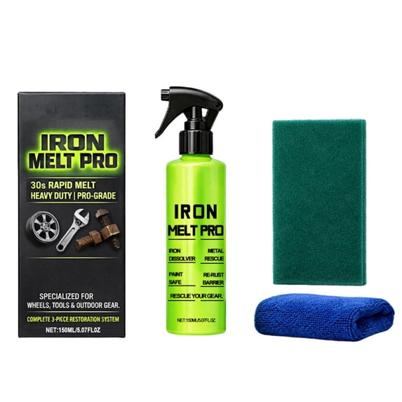 Automotive Iron Remover Kit 150ml Paint Safe Wheel Rust Dissolver with ...