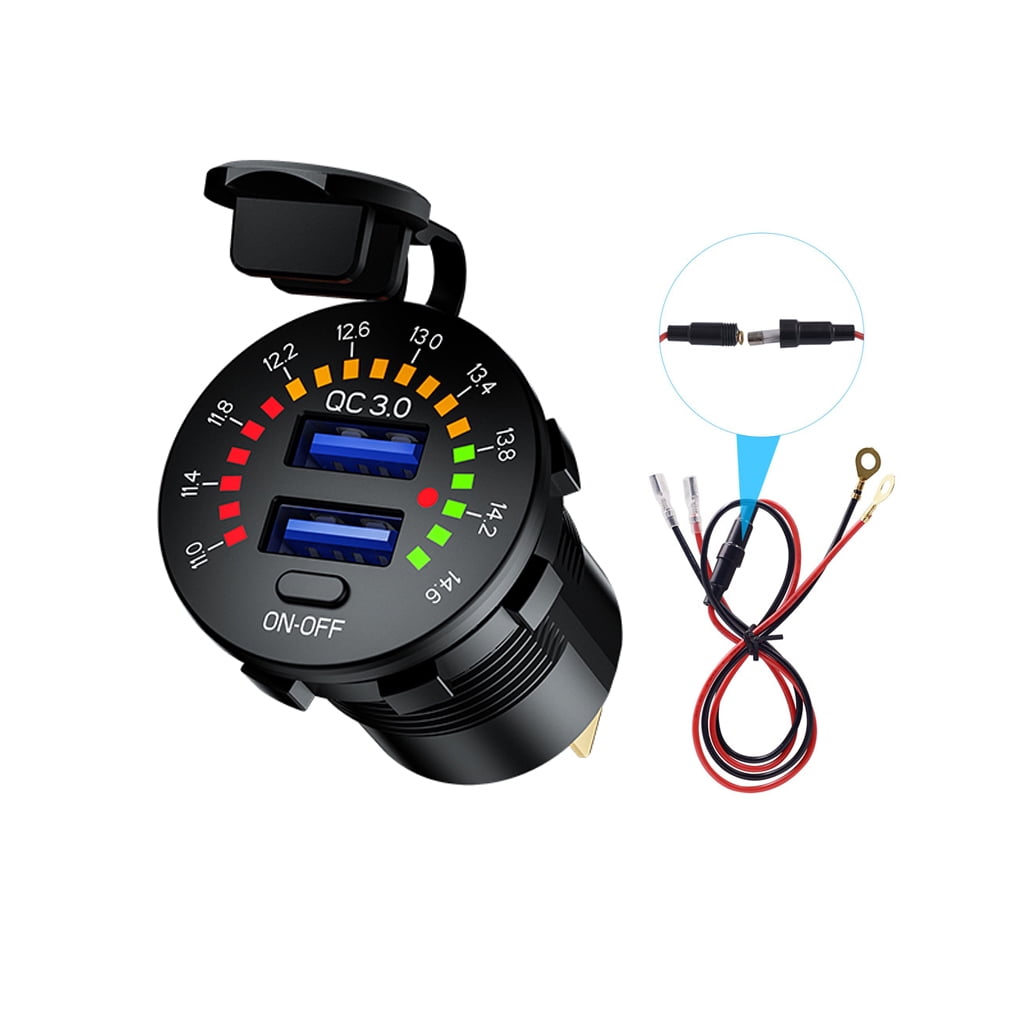 Automotive Lighter Splitter Adapter Multiple Port 12/24V Car USB ...