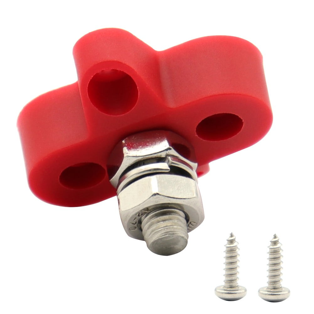 Automotive & Marine Busbar Power Distribution Post - 300A Rated - Red ...