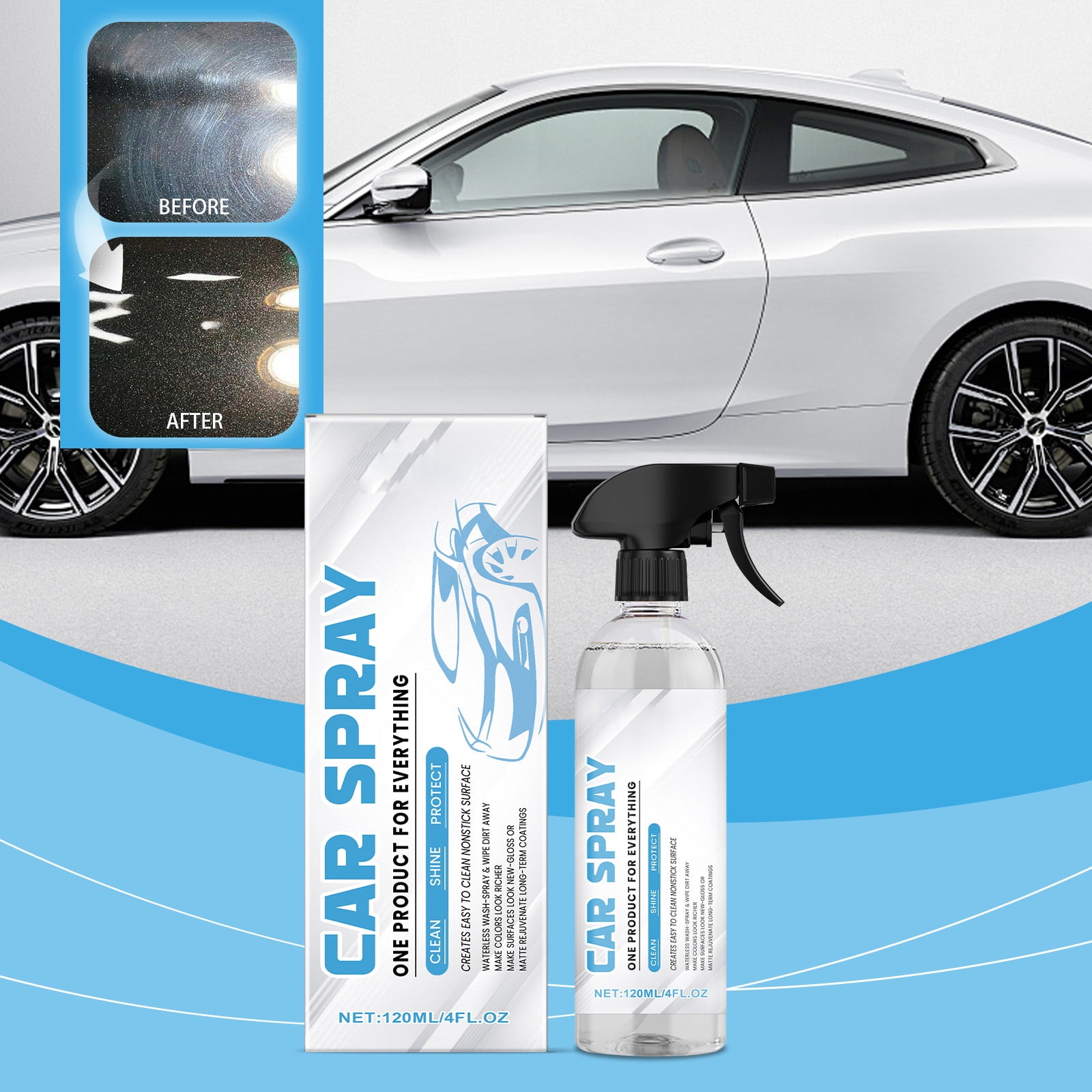 Automotive Multifunctional Coating Spray for Cars, 120ml, Ideal for ...