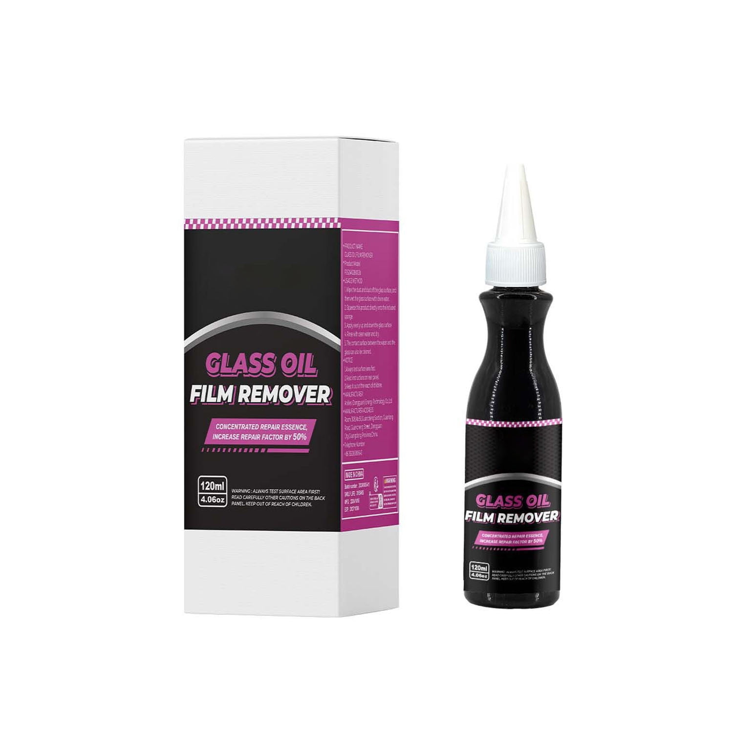 Automotive Oil Film Cleaner for Car Windows, 4oz Glass Cleaner, Remove ...