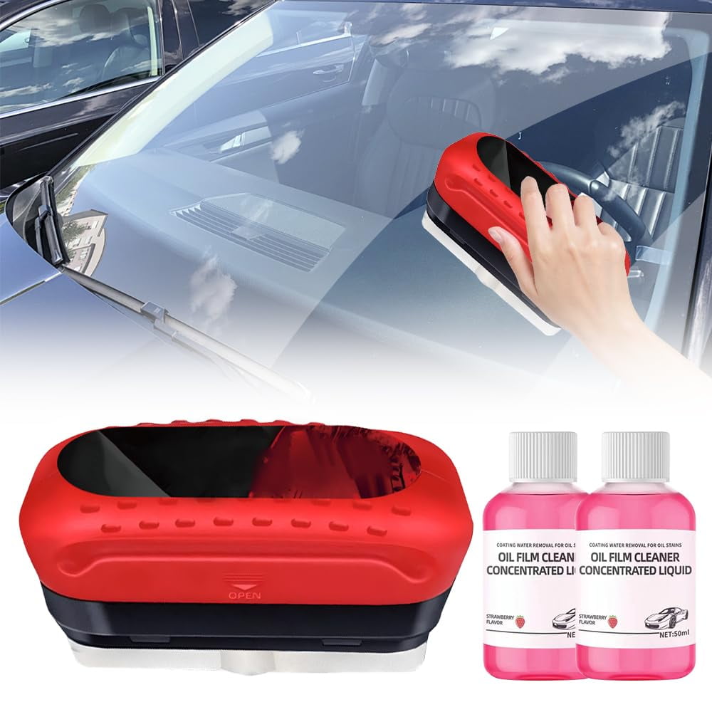Automotive Oil Film Cleaning Brush 2.0 with 2 Extra Cleaner, 2024 ...