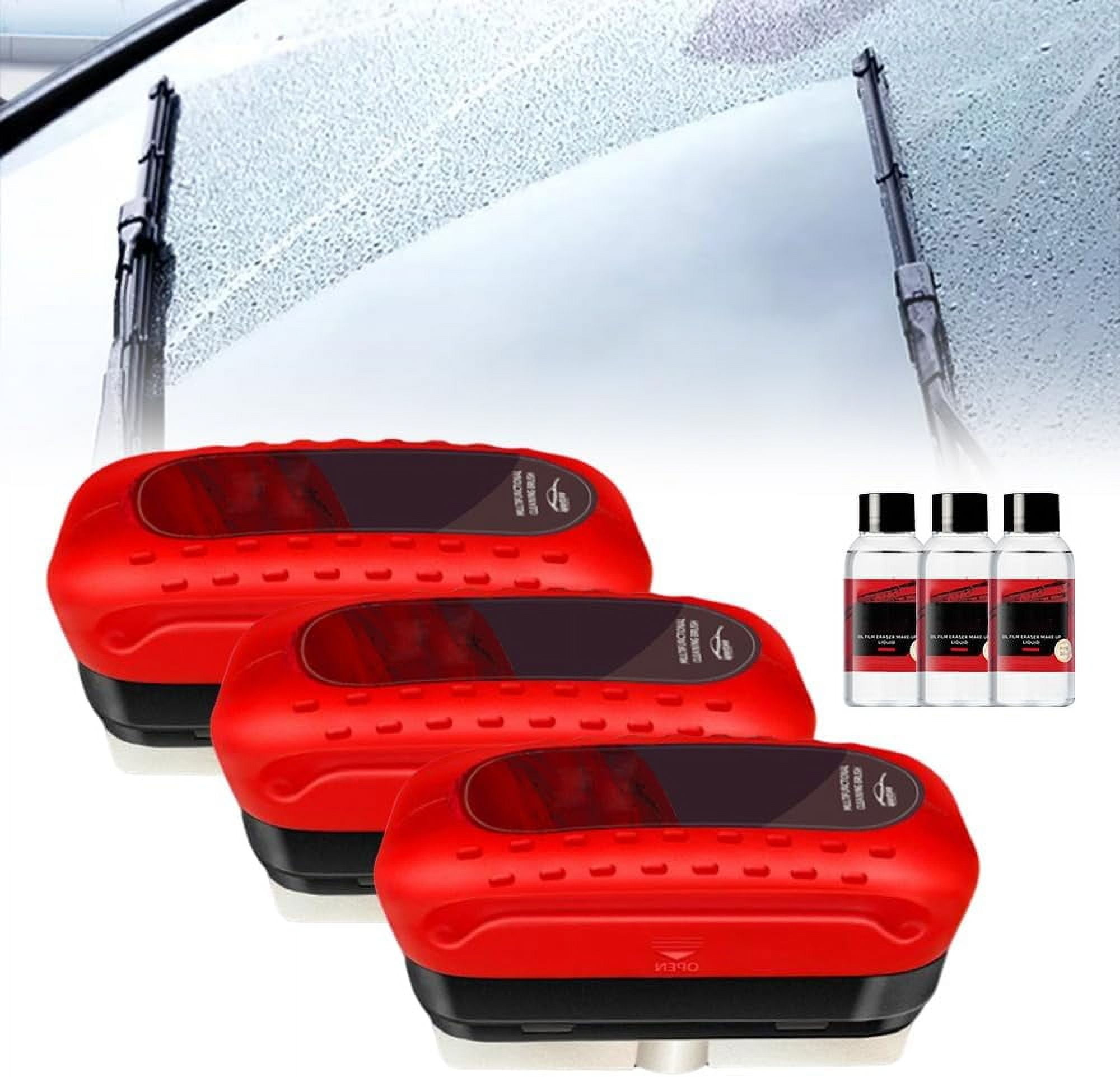 Automotive Oil Film Cleaning Brush, 2025 New Glass Coating for ...