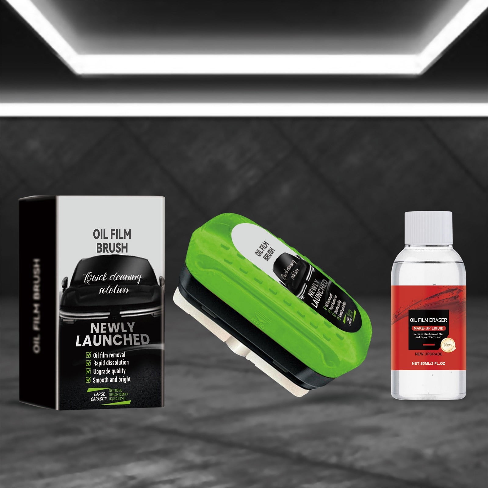 Automotive Oil Film Cleaning Brush, 2025 Upgraded Glass Oil Film ...