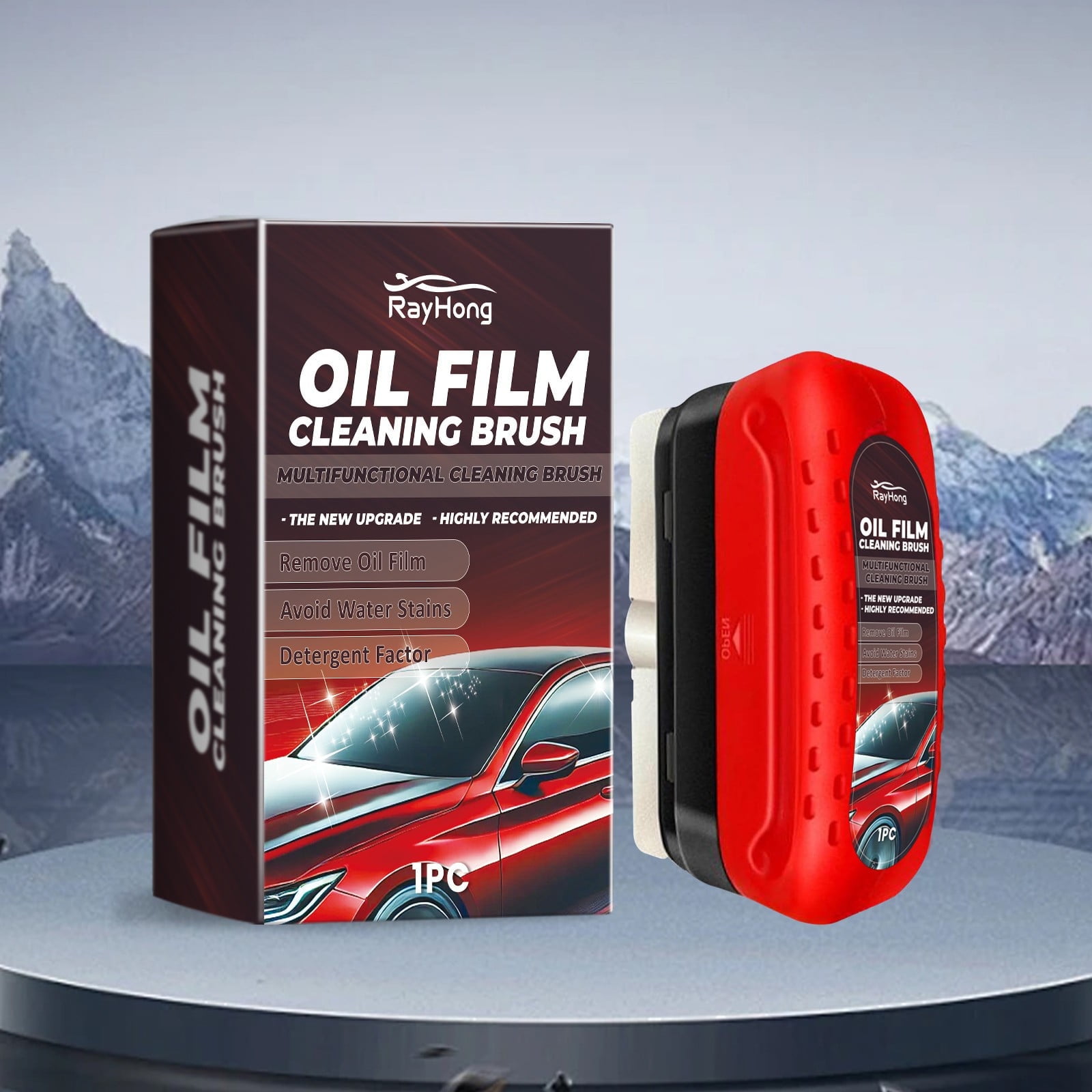 Automotive Oil Film Cleaning Brush, Glass Cleaning Board, Oil Film ...