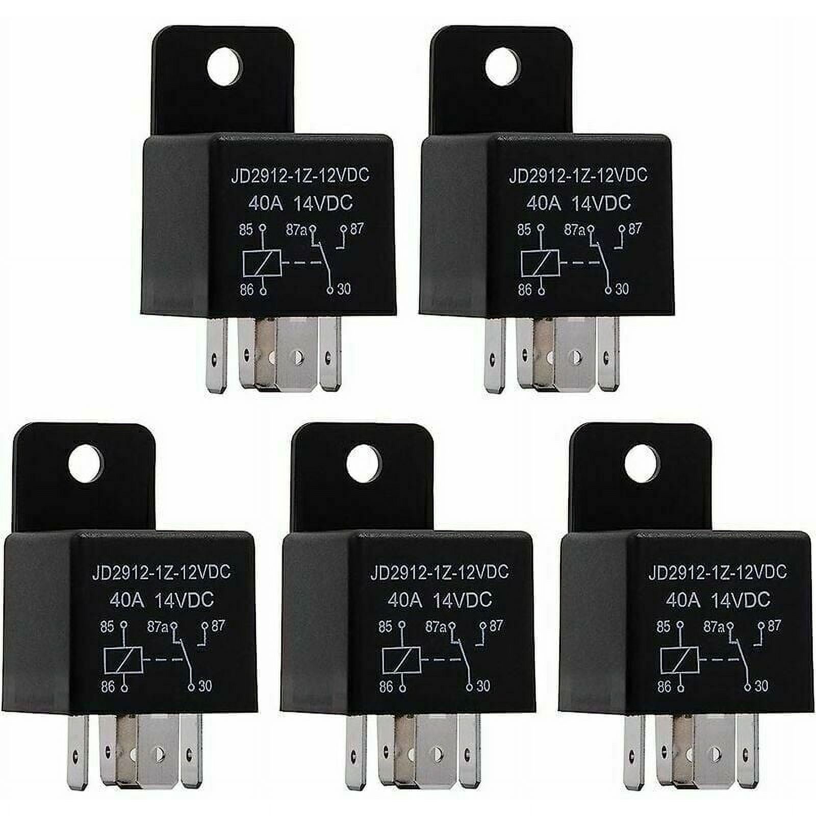Automotive Pack Of 12V Heavy Duty Relay, Interlocking Relay Sockets ...