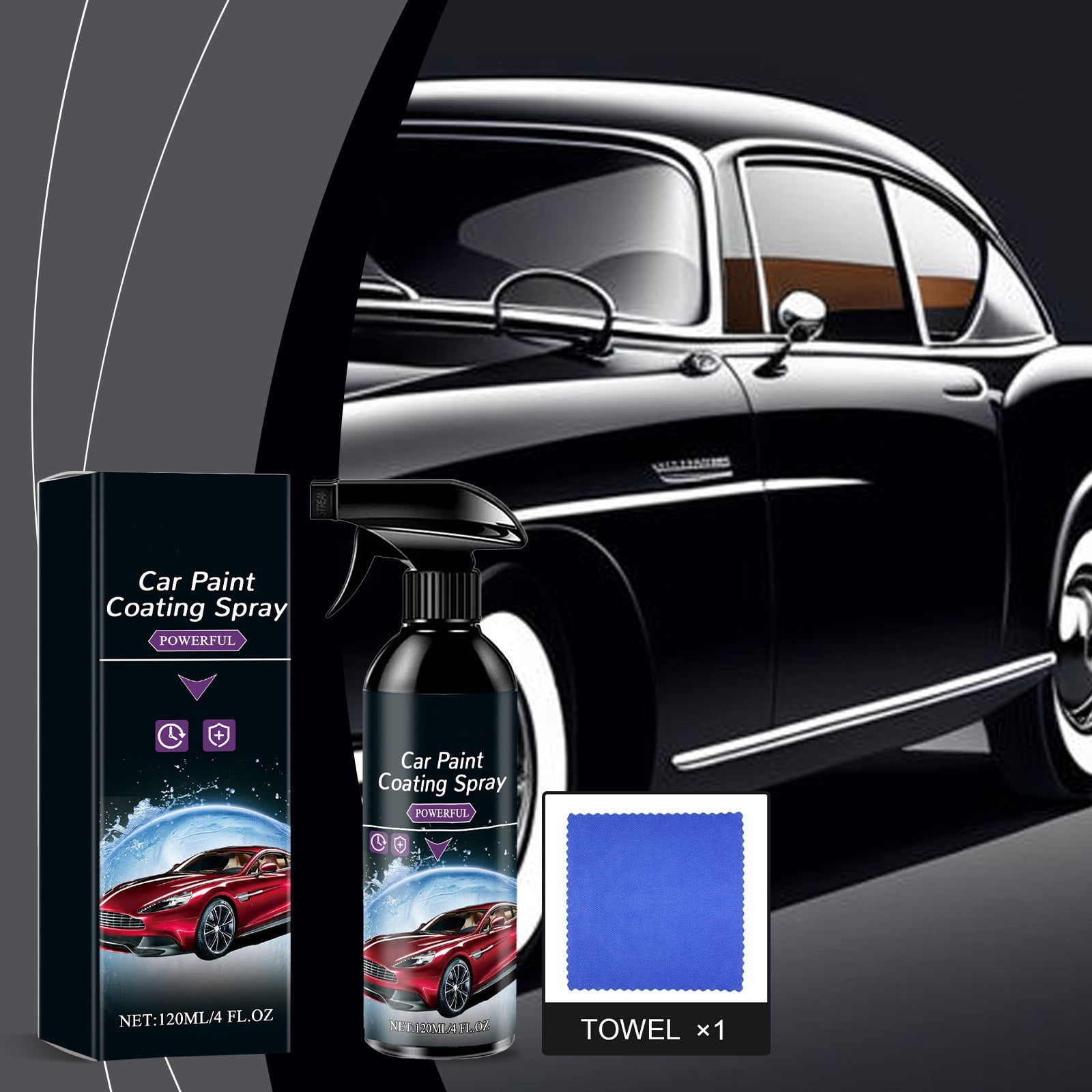 Automotive Paint Coating Spray | Multi-Functional Car Paint Maintenance ...