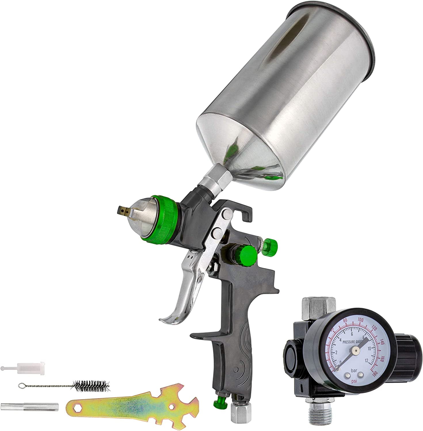 Automotive Paint Gun Auto Car HVLP Spray Gun - 2.5mm Fluid Tip Gravity ...