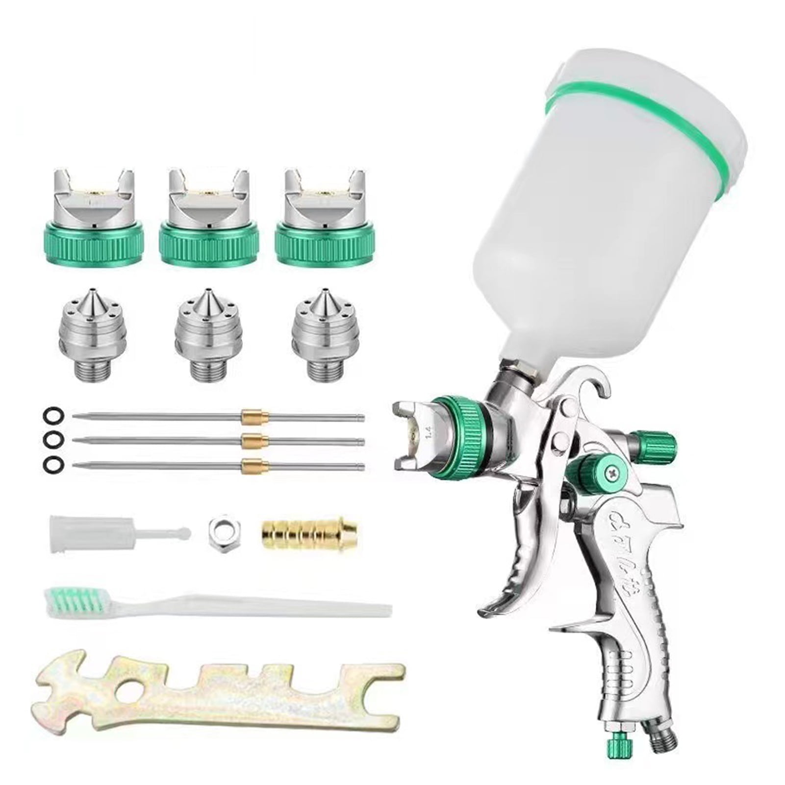 Automotive Paint Sprayer Air Spray Painting Tool with Nozzles Air ...