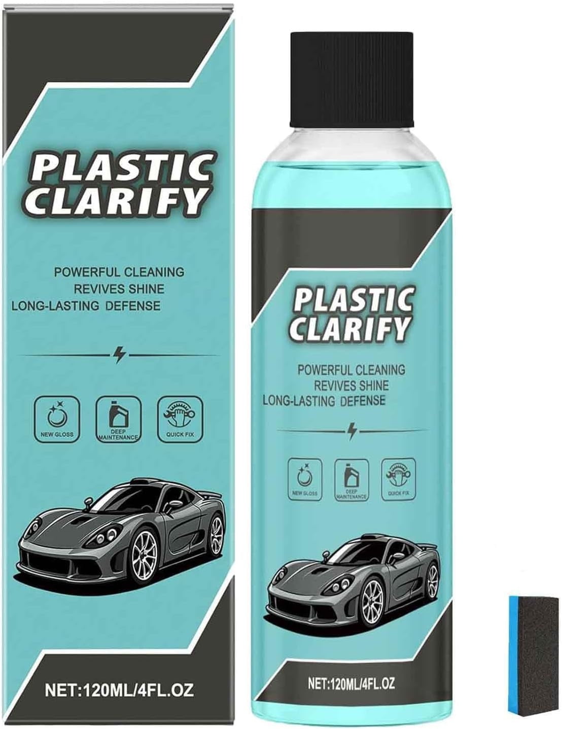 Automotive Plastic Refurbishing Agent, 120ml, Waterless Plastic ...