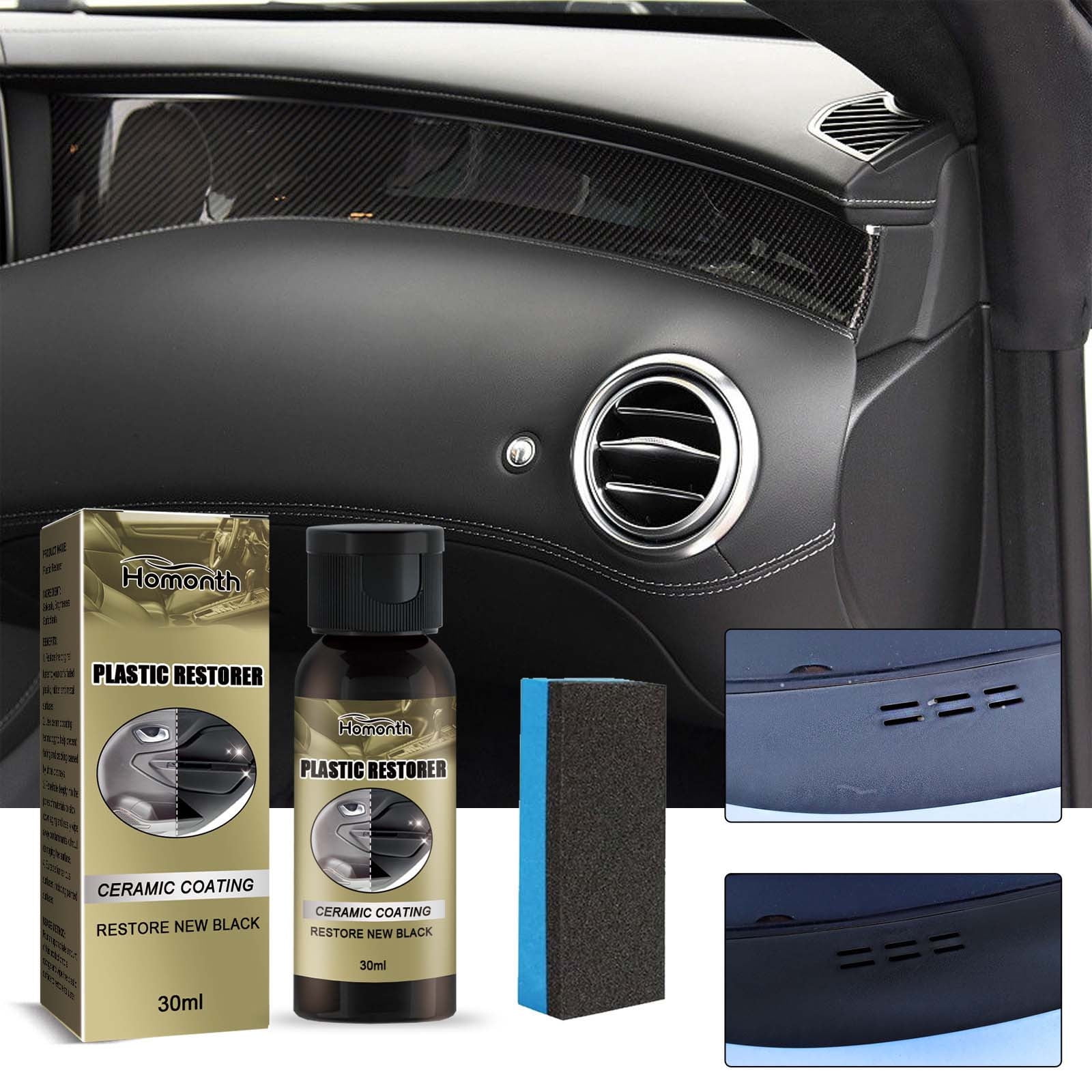 Automotive Plastic Refurbishment Agent,Cleaning Interior Plastic,30ml ...
