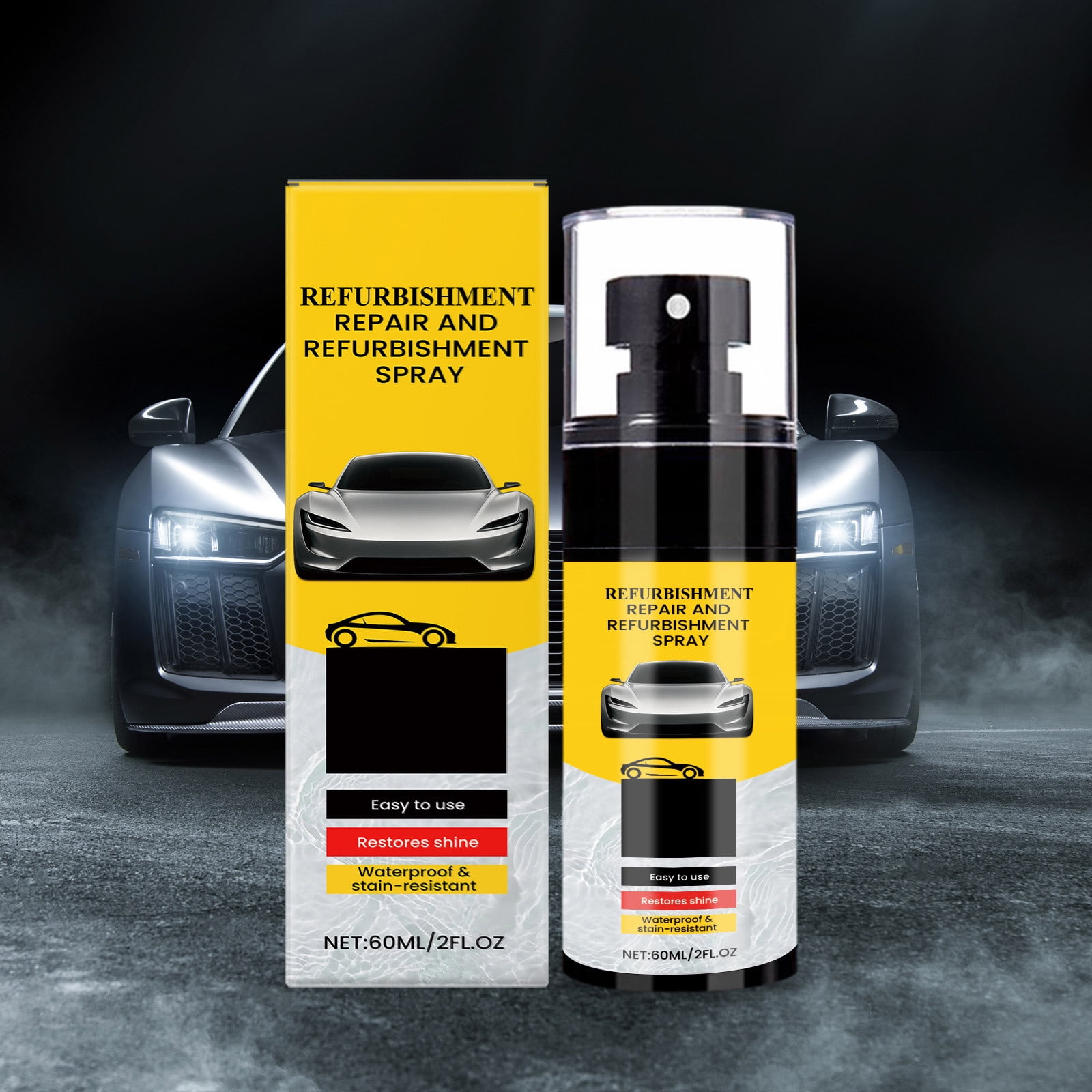 Automotive Plastic Refurbishment Spray Car Detailing Kit Interior ...