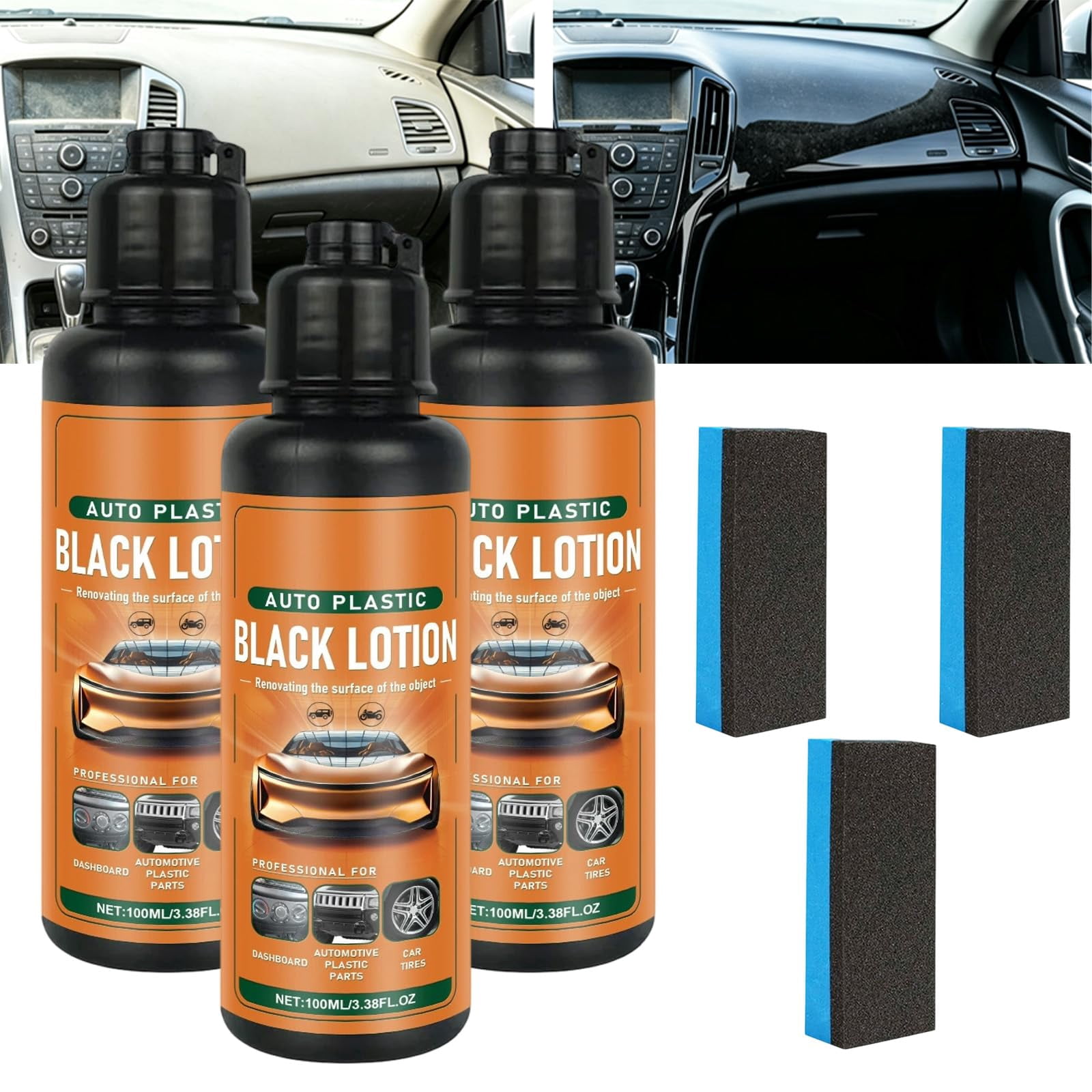 Automotive Plastic Restorer, Faded Plastic Repair and Car Trim Restorer ...