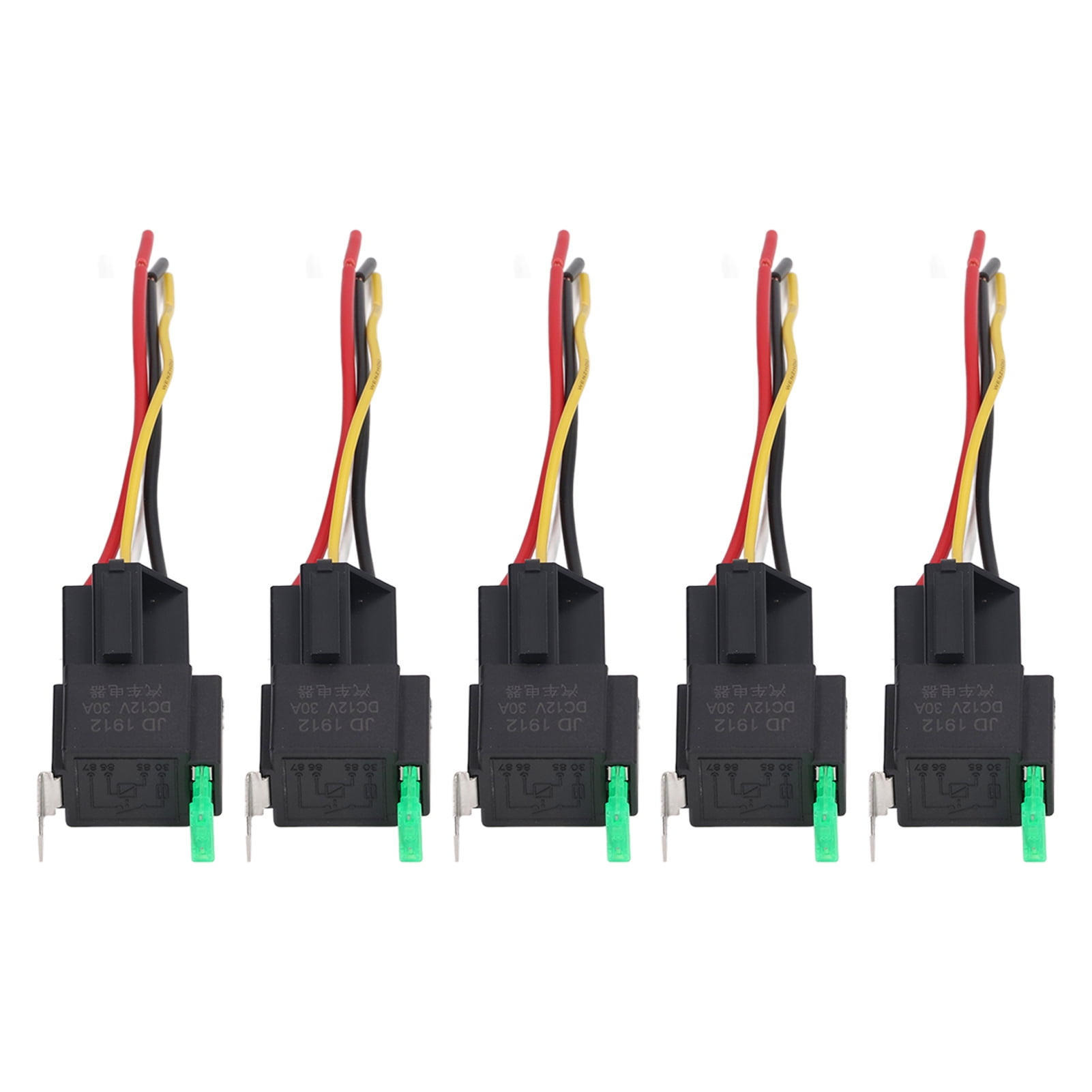 Automotive Relay,12V Car Relay,5Pcs Automotive Relay 12V DC 30A 4 Pin 4 ...