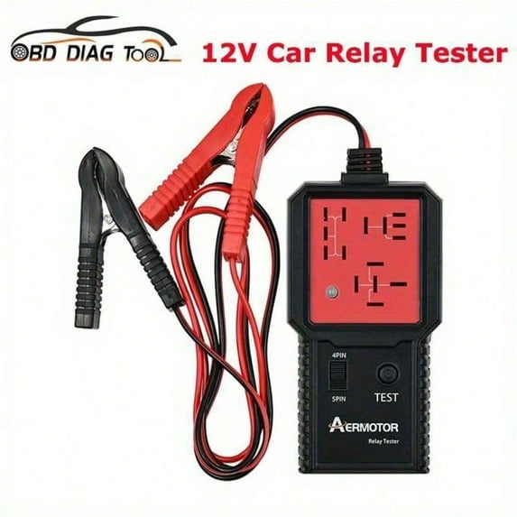 Automotive Relay Tester - 4 & 5 Pin 12V Auto Diagnostic Tool, Small ...