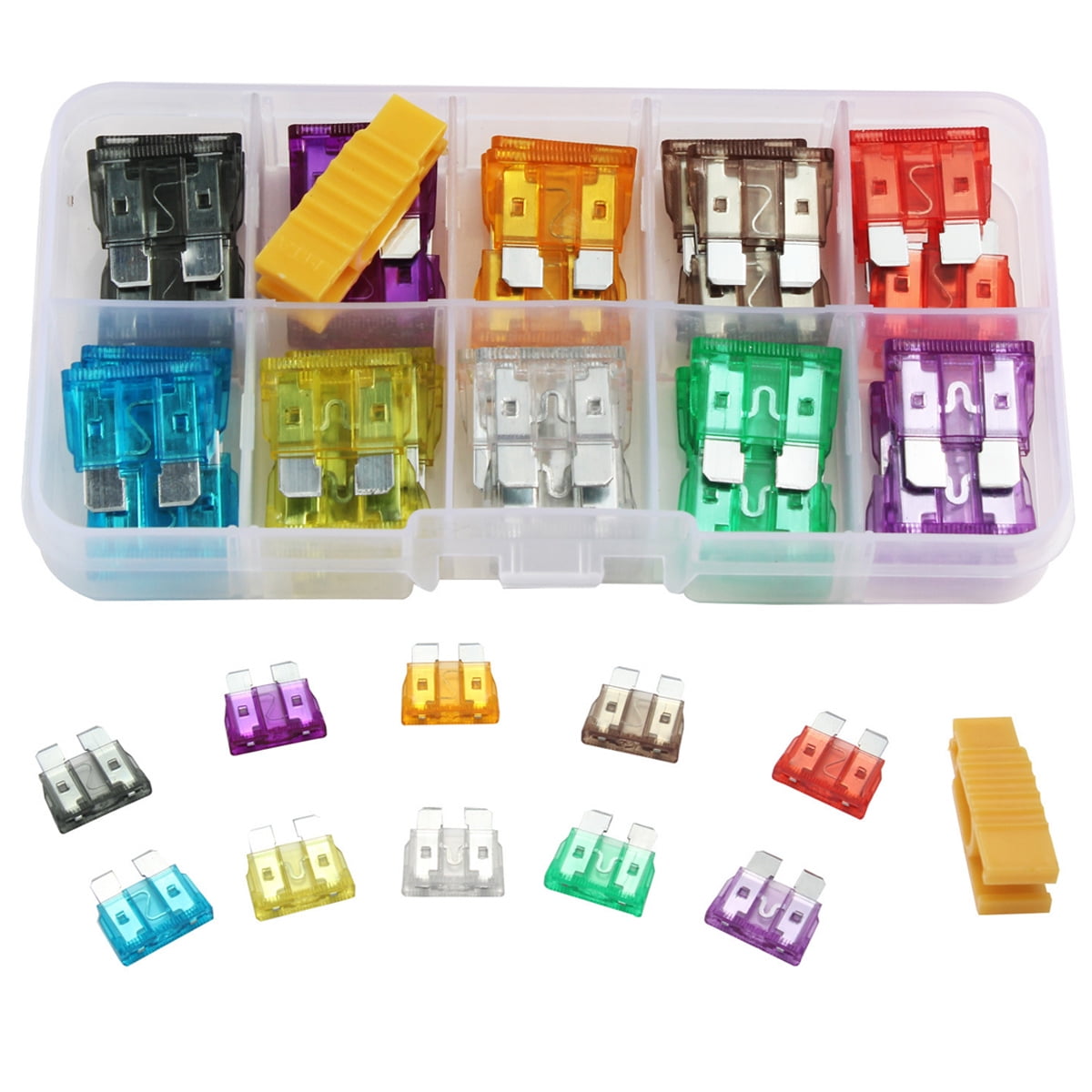 Automotive Replacement Fuses, Assorted Set Of 80Pcs For Wide Voltage ...