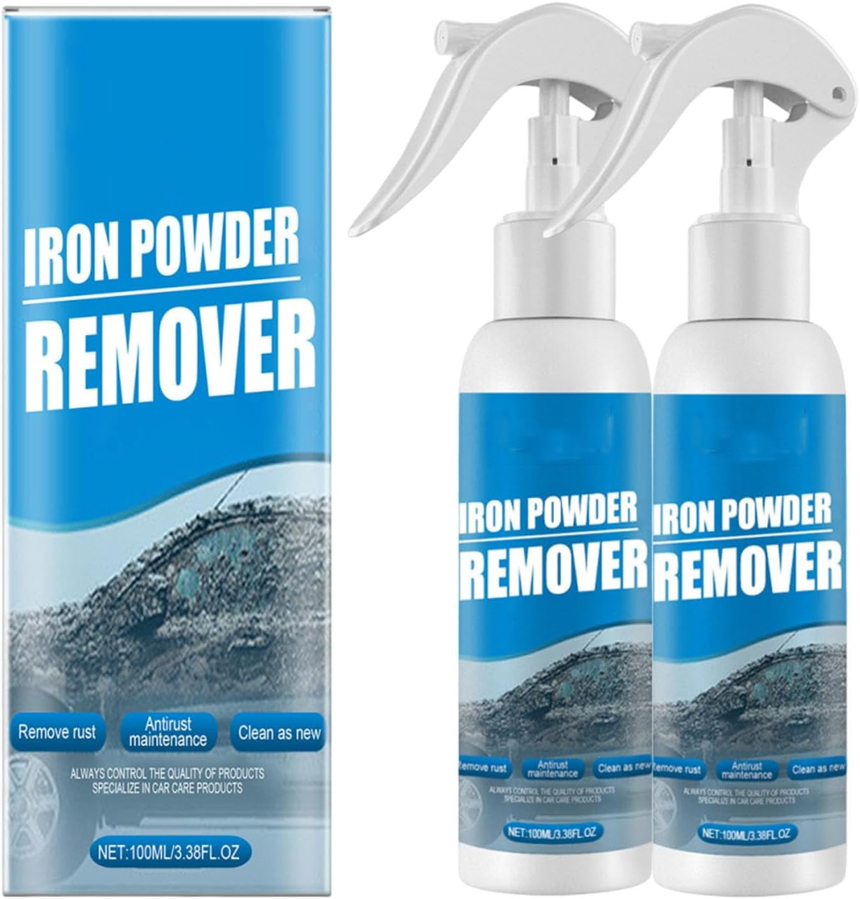 Automotive Rust Remover Spray, 100 Ml Iron Powder Remover, Removedor De ...