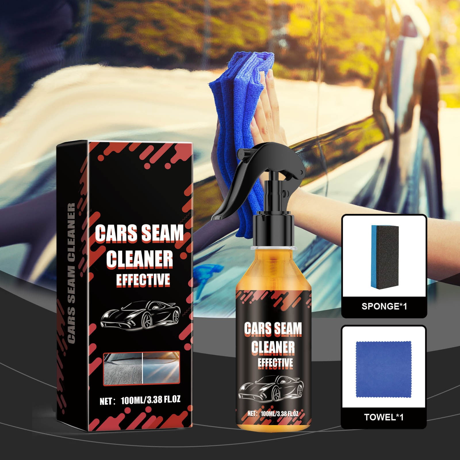 Automotive Seam Cleaner | Multi-Purpose Car Gap Cleaner 100ml ...